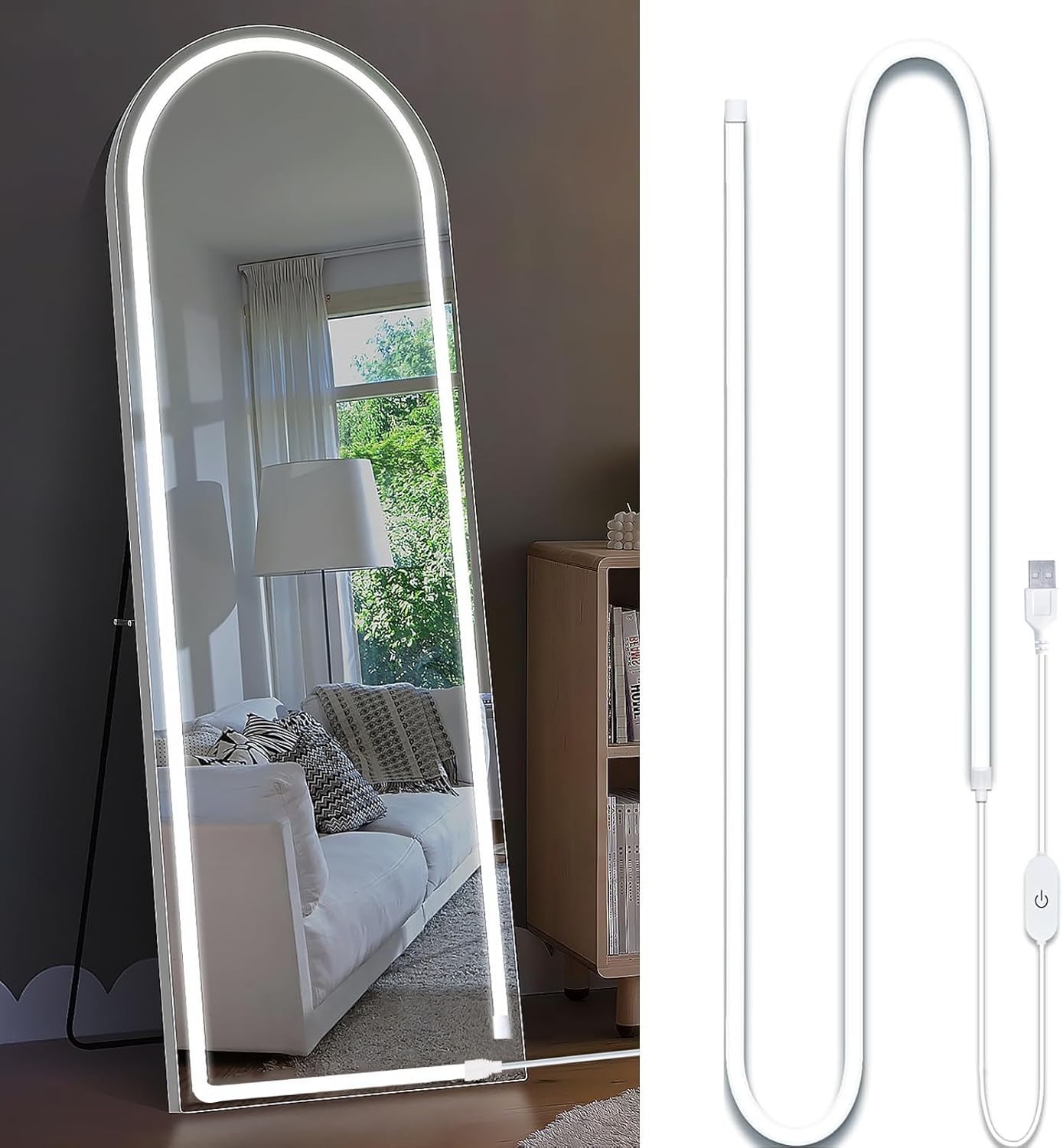 ZSLAIFU LED Vanity Lights for Mirror, Hollywood Style Makeup Lighting ...