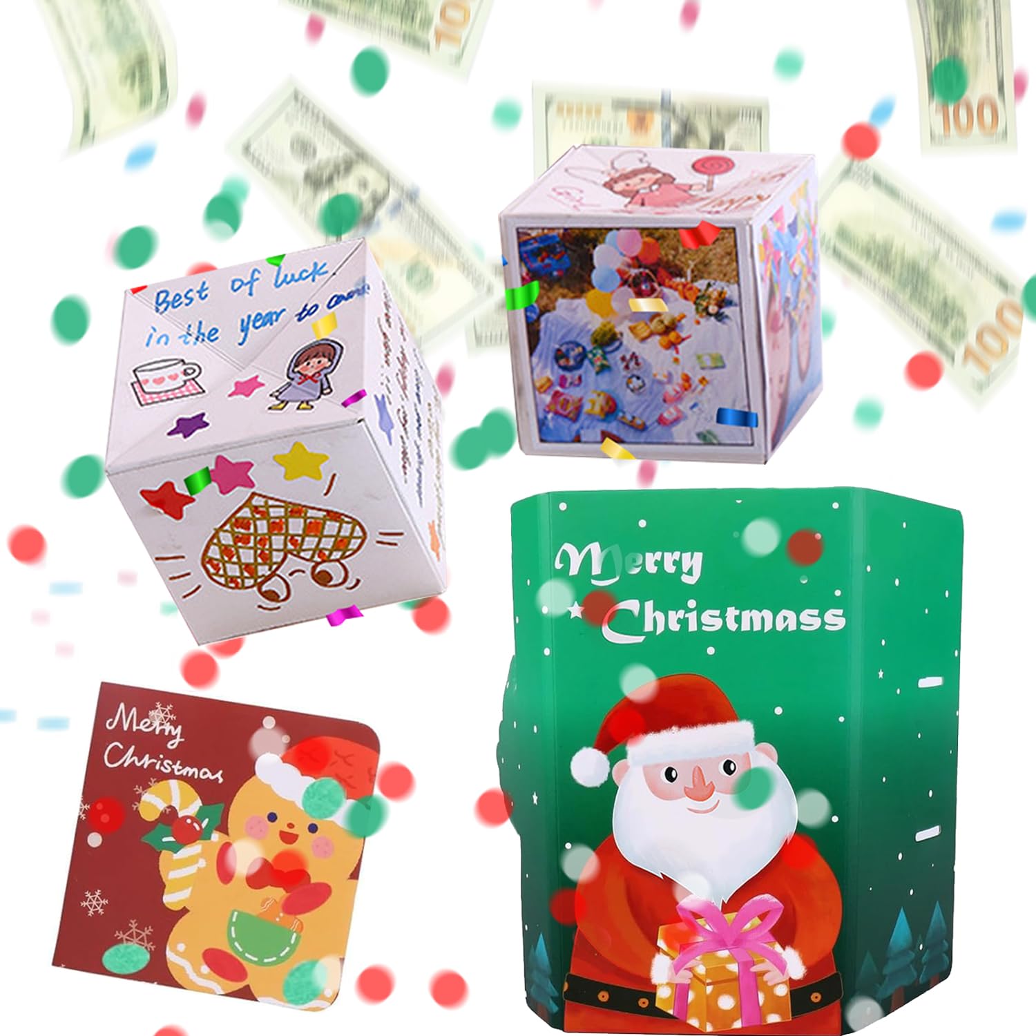 Amazon.com: Surprise Gift Box Explosion for Money, Pop Up Money Gift ...