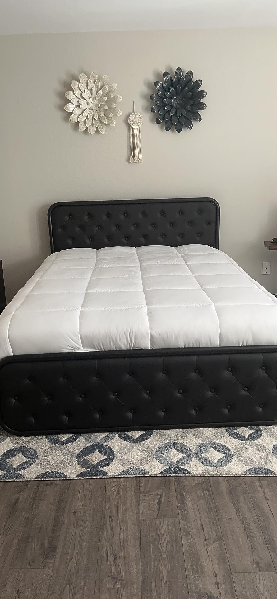 $26/mo - Finance Feonase Full Size Bed Frame, Heavy Duty Bed Frame with ...