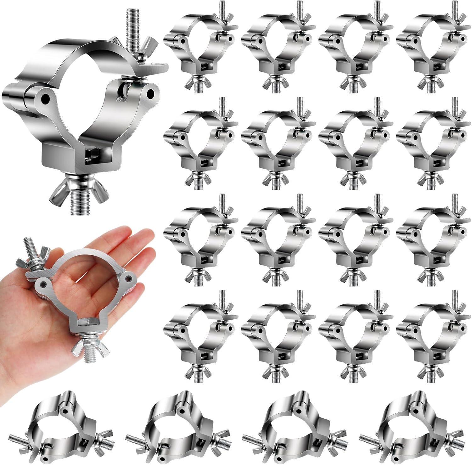 Amazon.com: Blulu 20 Pcs Heavy Duty Truss Clamp 2 Inch Aluminum Alloy ...