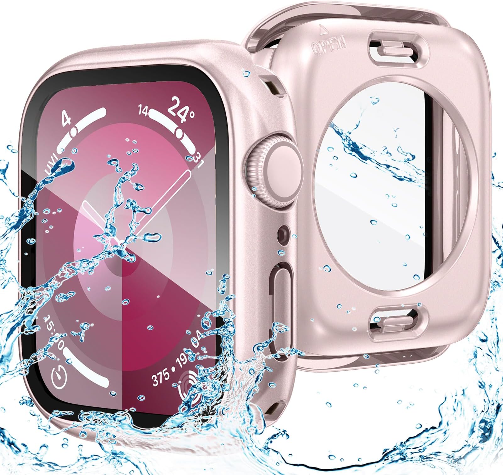 Amazon.com: Goton 2 in 1 Waterproof Case for Apple Watch Screen ...