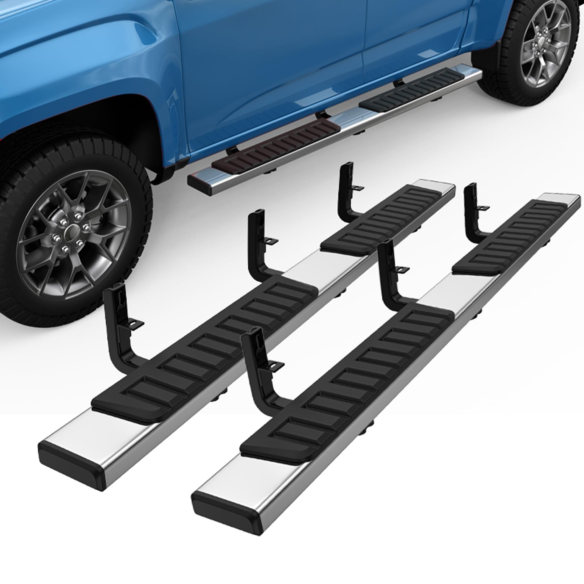 6 inches Side Steps Running Boards Compatible for 15-24 Chevrolet ...