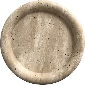 Amazon.com: StonePlus Natural Real Marble Vanity Tray/Round Neat ...