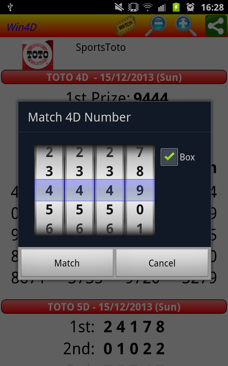Win 4D Results (MY & SG) - App on Amazon Appstore
