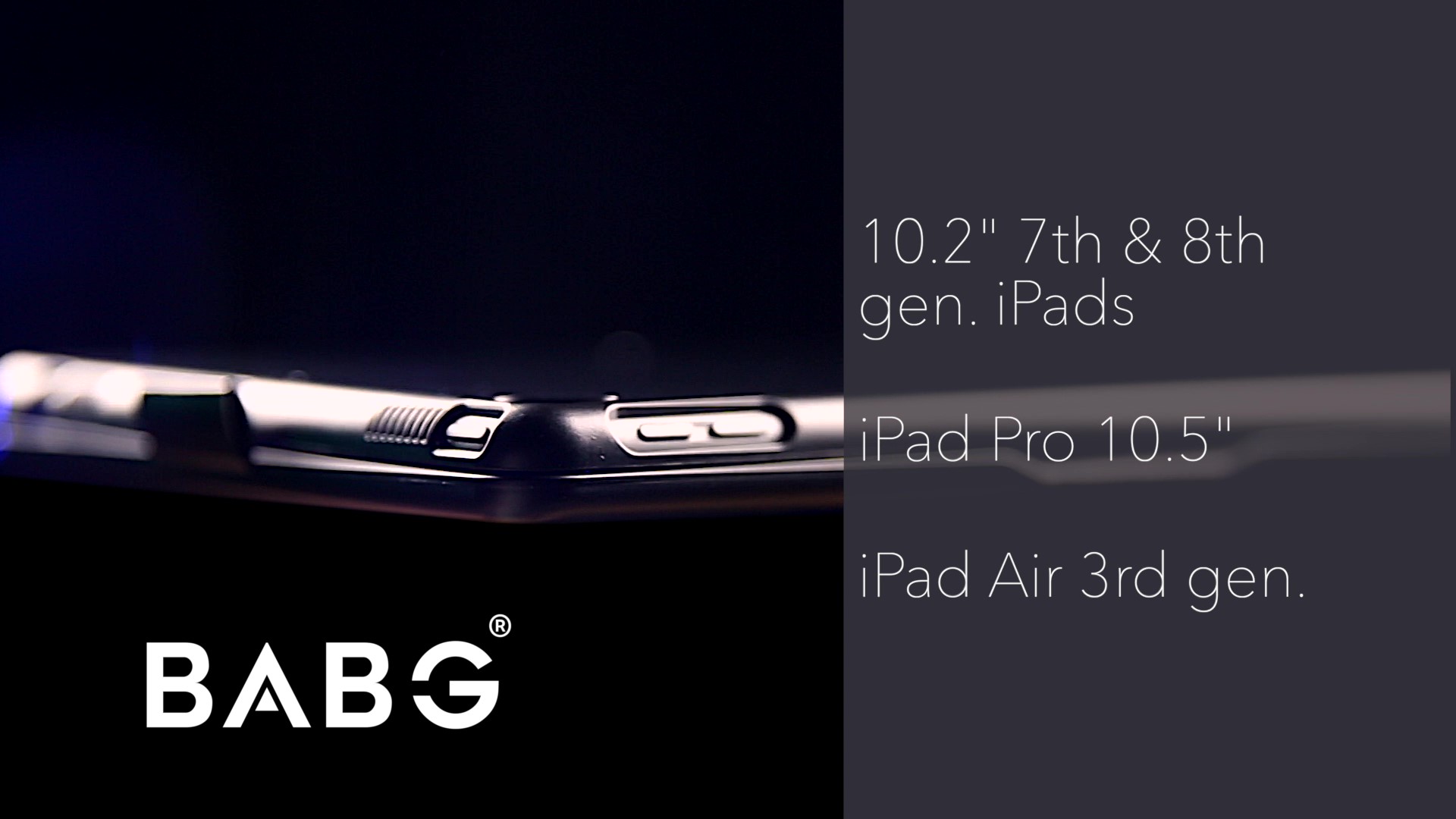 Watch BABG Touchpad Keyboard Case for 10.2-inch/10.5-inch iPad on ...
