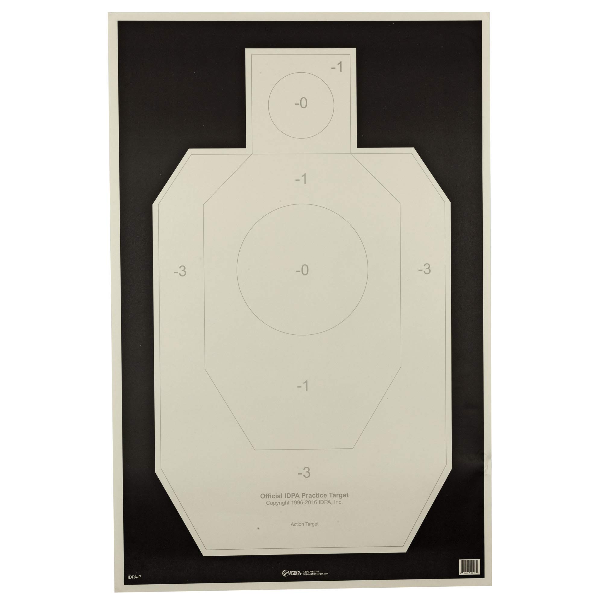Amazon.com : ACTION TARGETS IDPA-P IDPA COMP TRGT 100 Pack : Sports ...