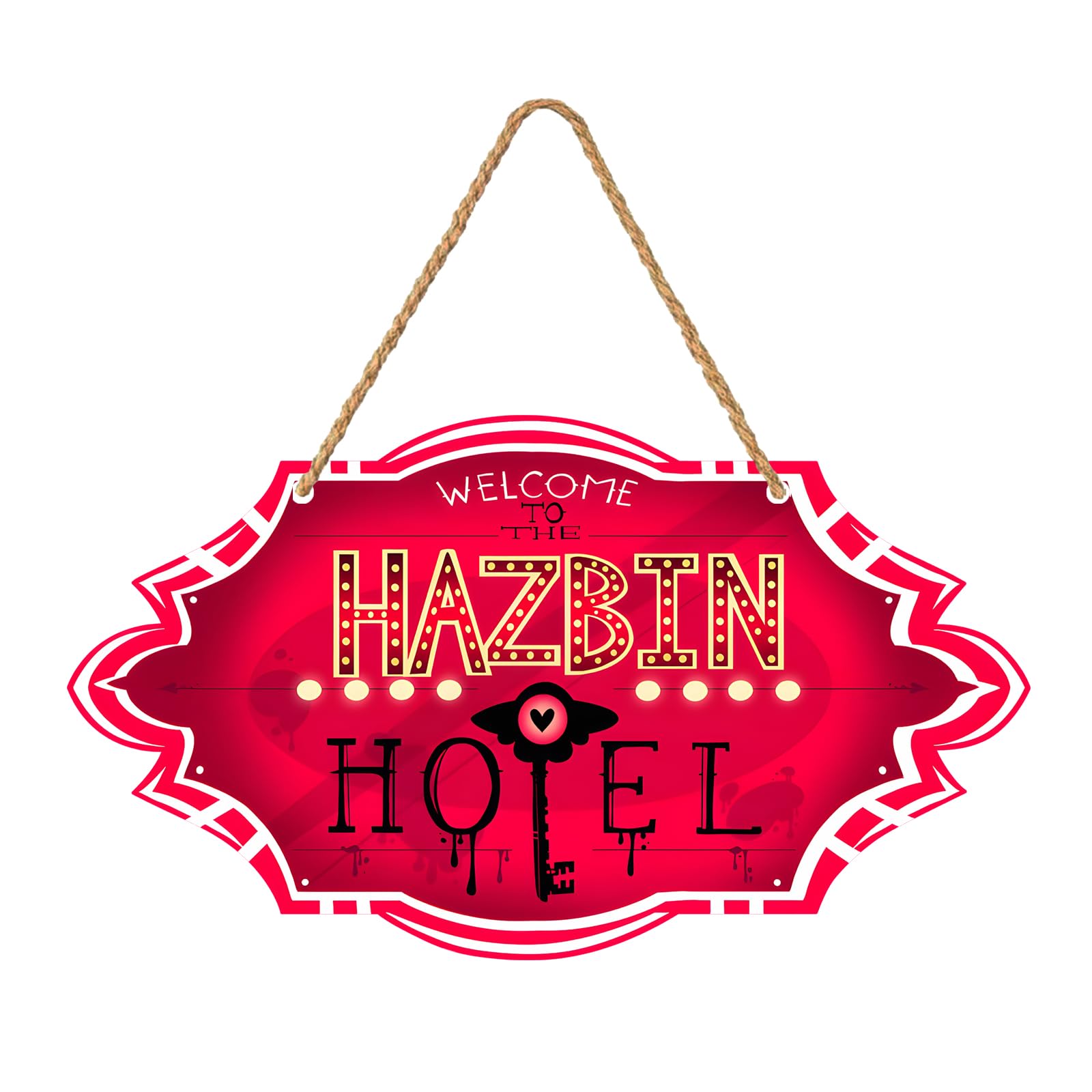 Amazon.com: Funny Wood Door Sign, Gothic Hotel Welcome Sign Front Door ...