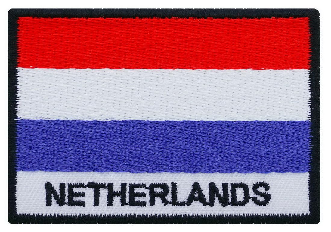 Amazon.com: Graphic Dust Netherlands Flag Embroidered Iron On Patch ...