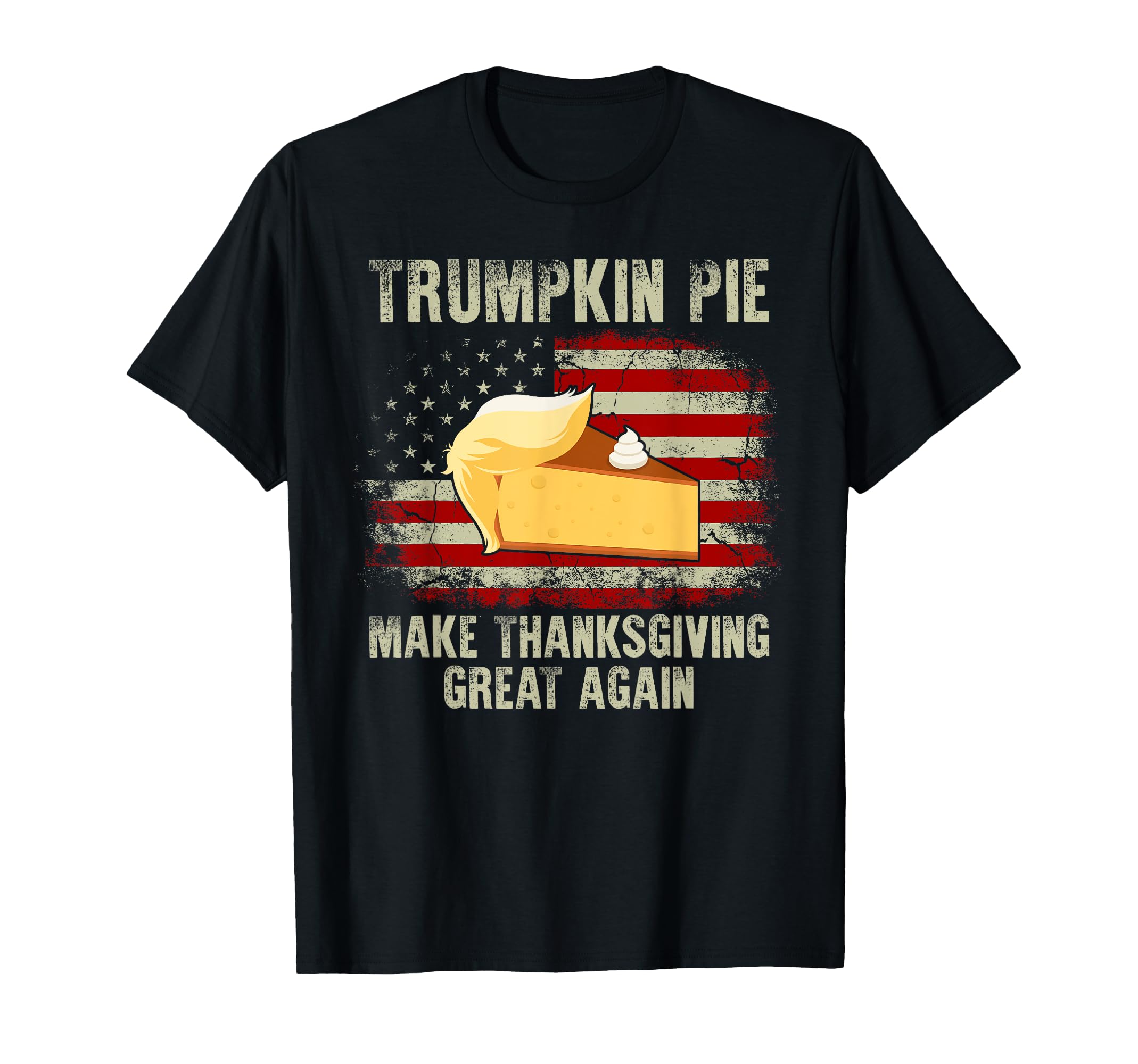 Amazon.com: Vintage USA Flag Trumpkin Pie Make Thanksgiving Great Again ...