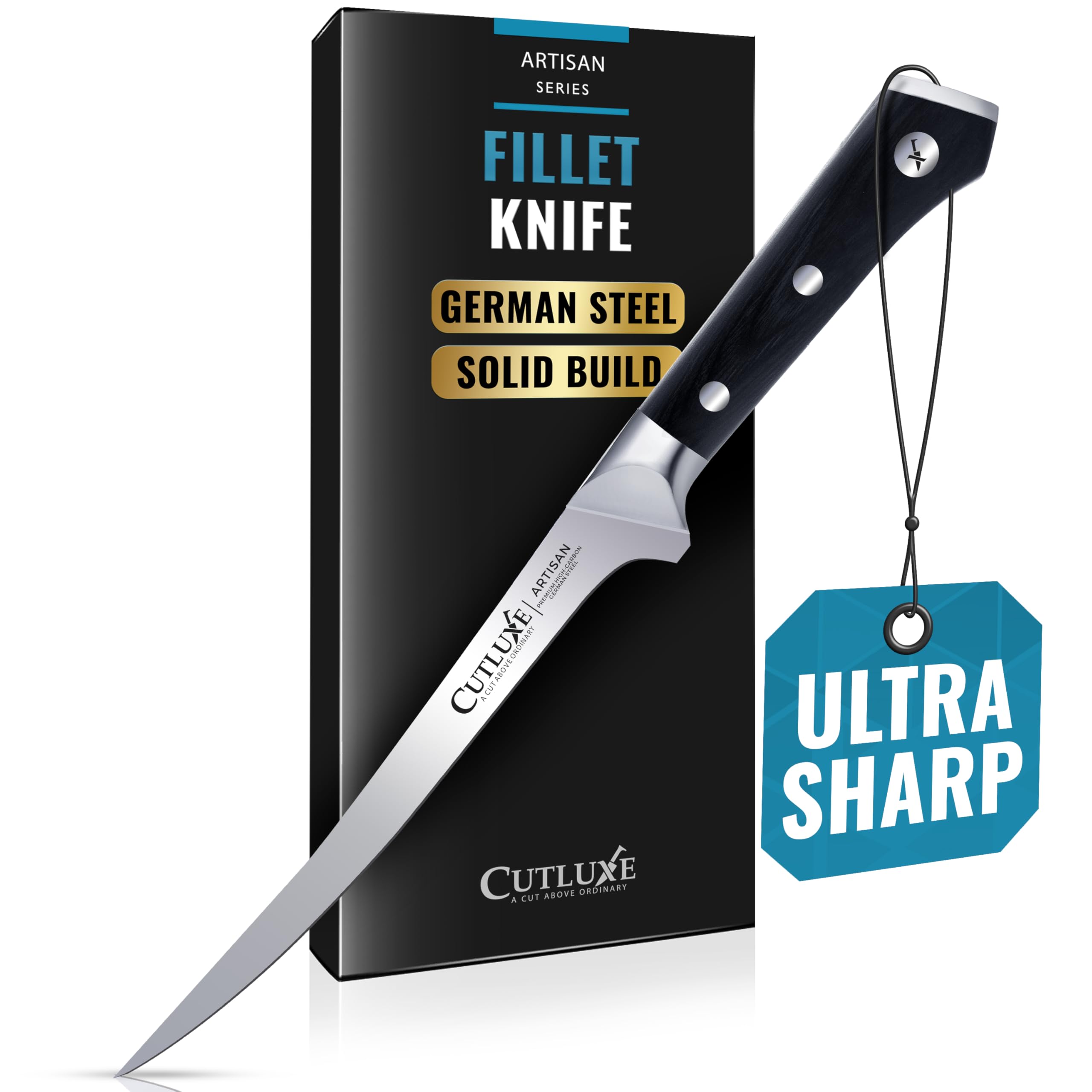 Amazon.com: Cutluxe Fillet Knife for Fish & Meat – 7" Fish Knife for ...