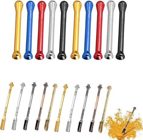 Lqucwepp 10PCS Straw Sniffer Tube Snorter,Portable Stainless Steel ...