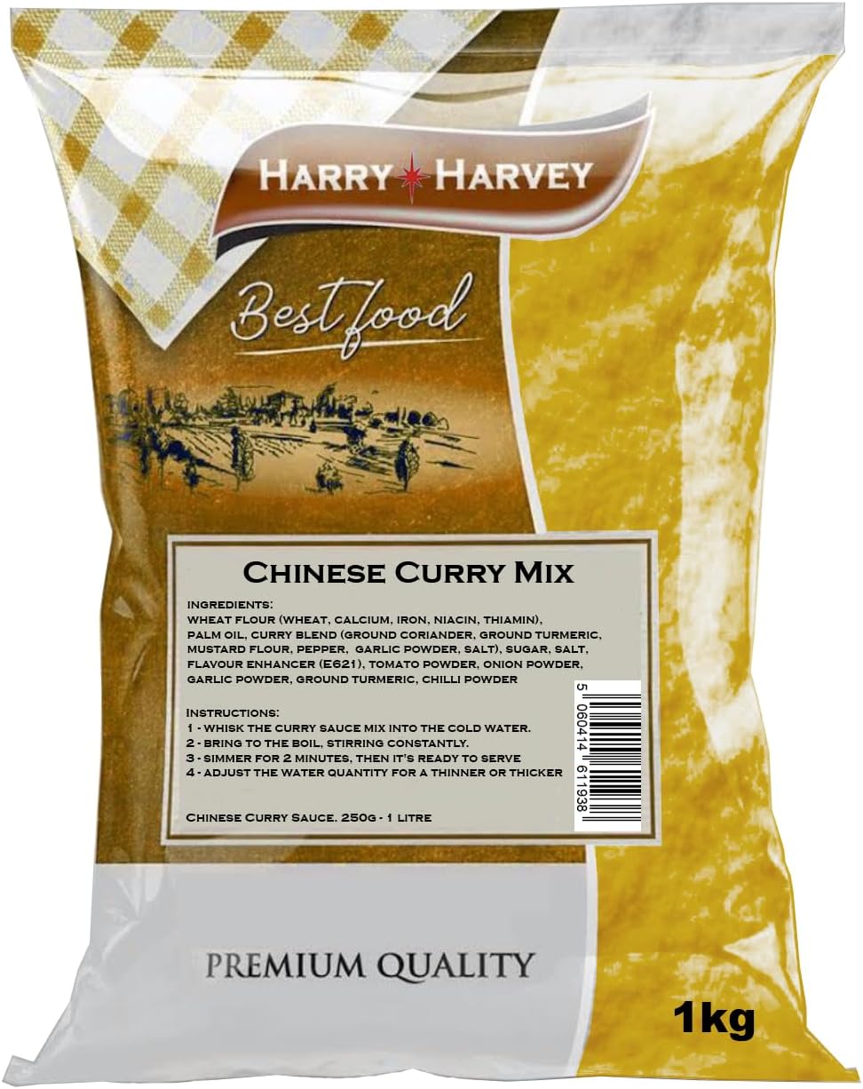 Chinese Curry Sauce Mix, 1kg powder make takeaway curry at home - Harry ...