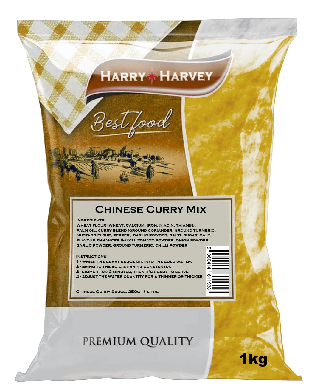 Chinese Curry Sauce Mix, 1kg powder make takeaway curry at home - Harry ...