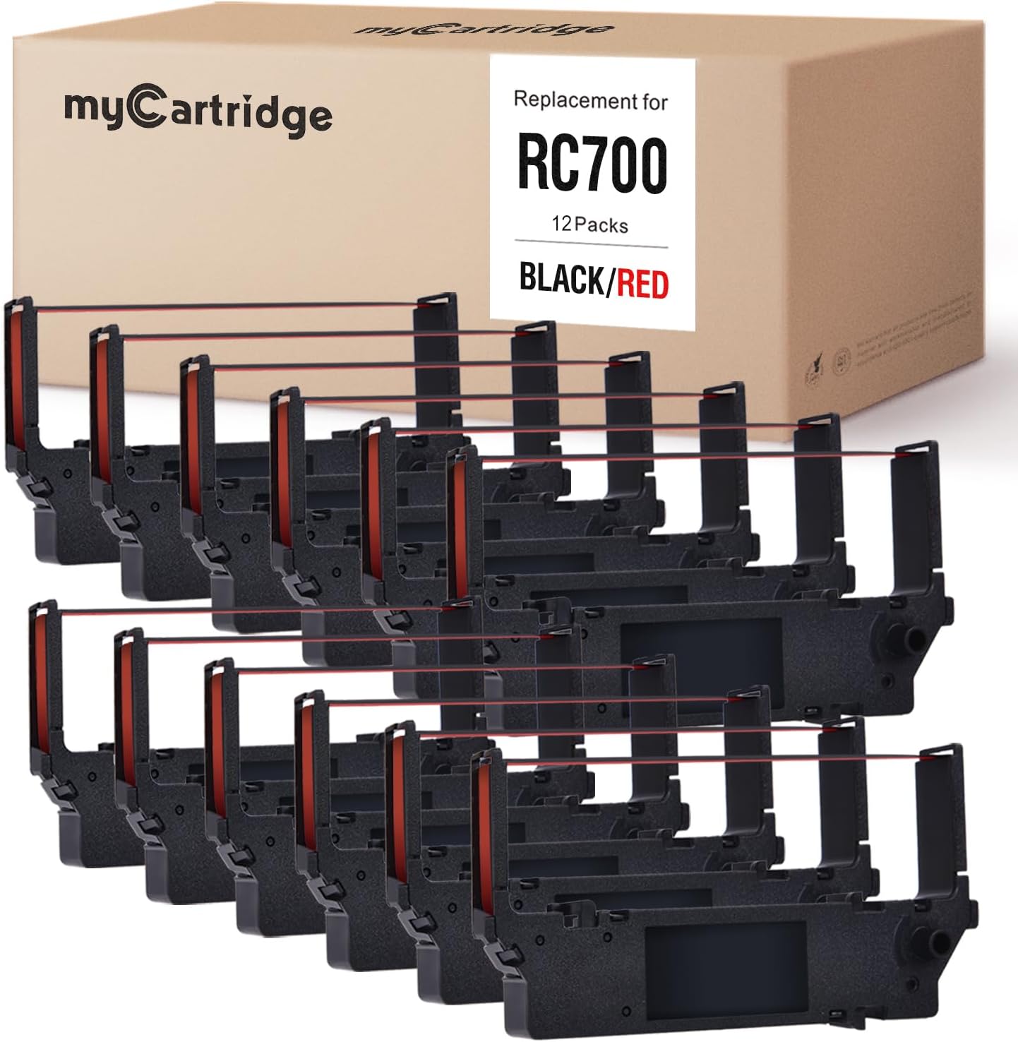 myCartridge 12 Pack SP700 High Yield RC700 Ribbon Compatible for Star ...