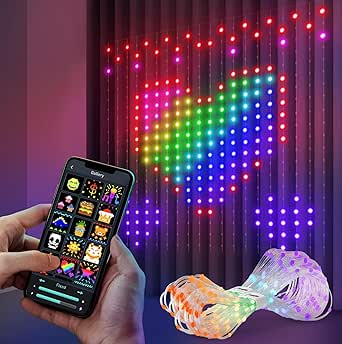 Amazon.com: ilumeplay LED Smart Curtain Light with APP Curtain Strip ...