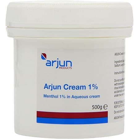 Arjun 0.5% Menthol Aqueous Cream 500g : Amazon.co.uk: Beauty