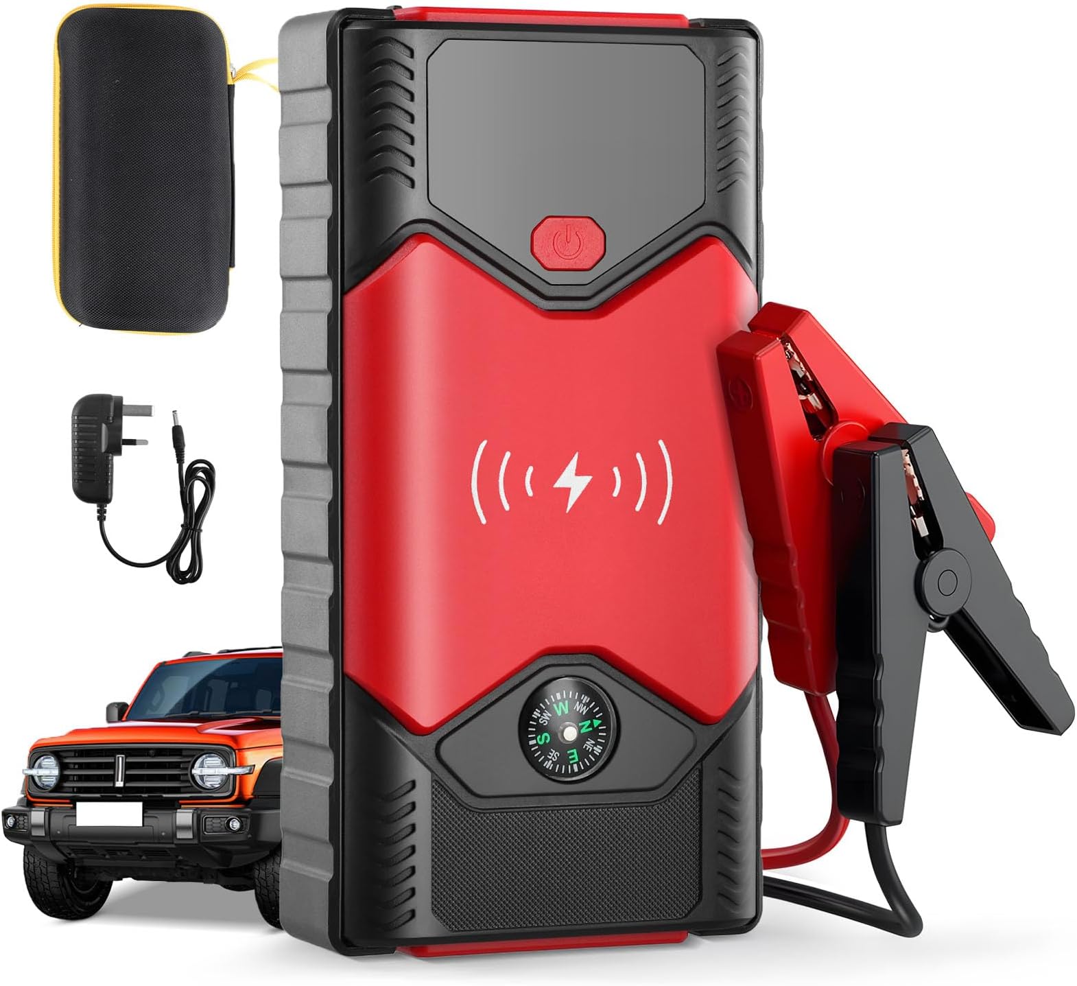 4000A Jump Starter Power Pack, 39800mAh Car Battery Booster Jump ...