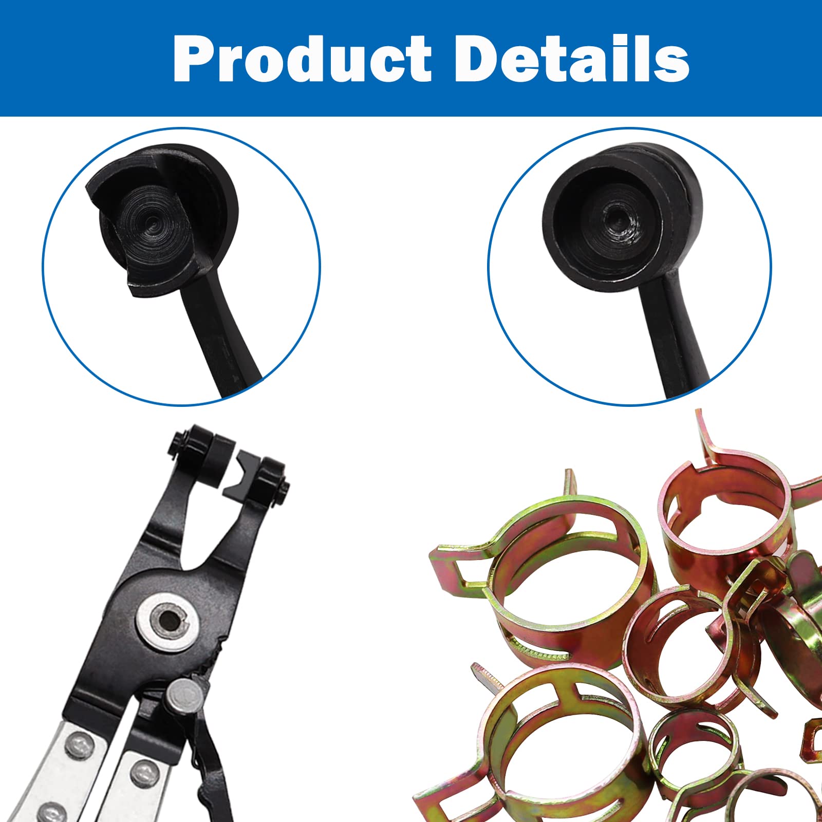 Snapklik.com : Tnisesm 121Pcs 7-22mm Spring Hose Clamp Assortment Kits