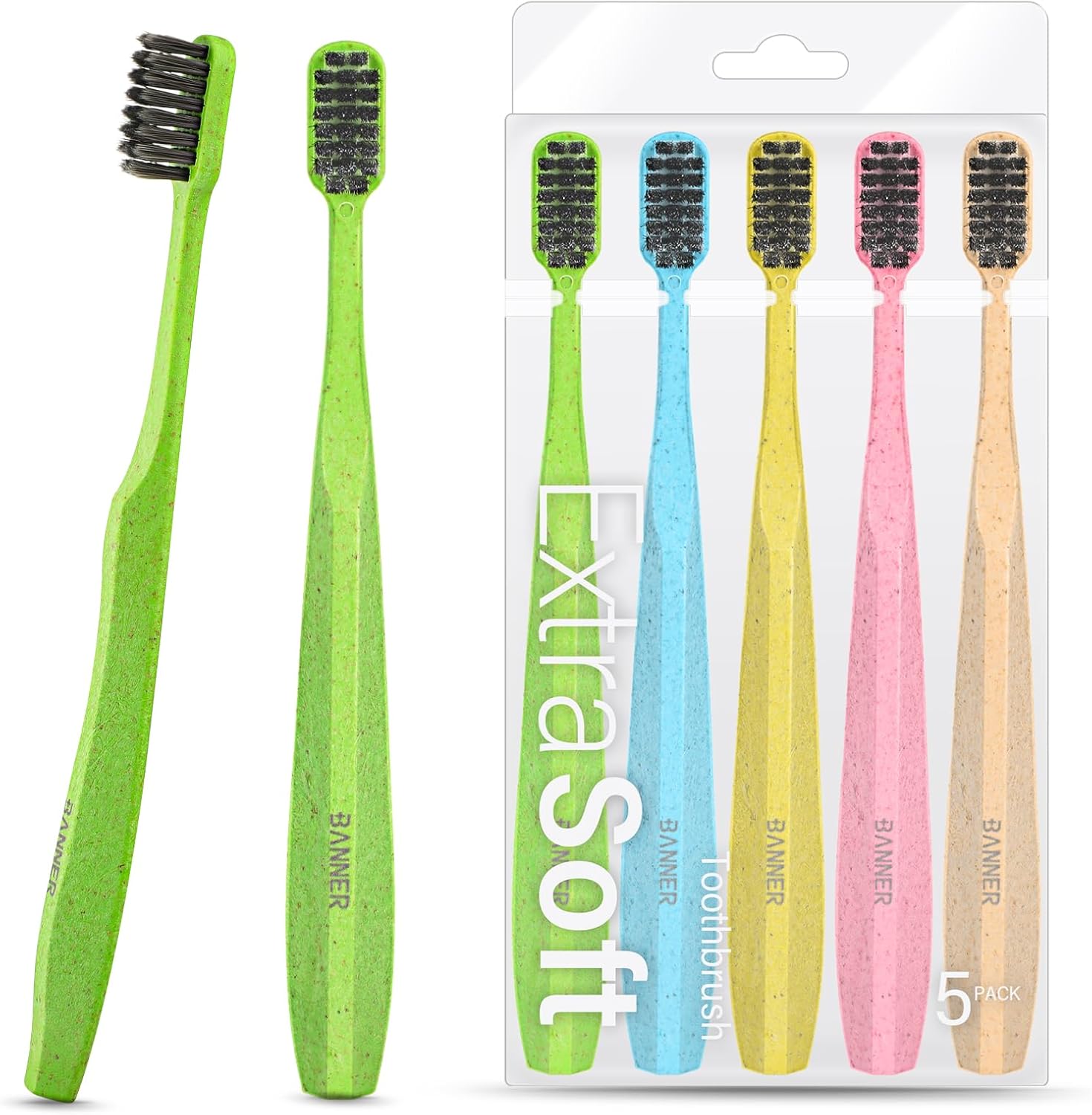 Amazon.com : WLLHYF Extra Soft Toothbrush Soft Bristle Toothbrush ...