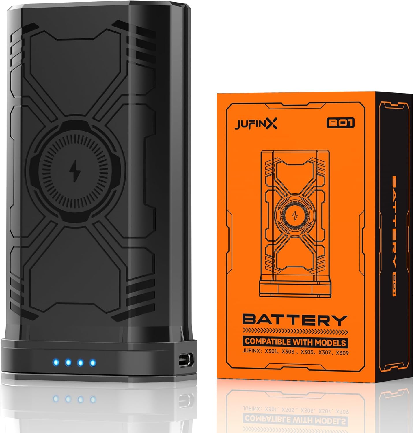 Amazon.com: JUFINX 3000mAh 7.4V Batteries, Rechargeable Li-ion ...