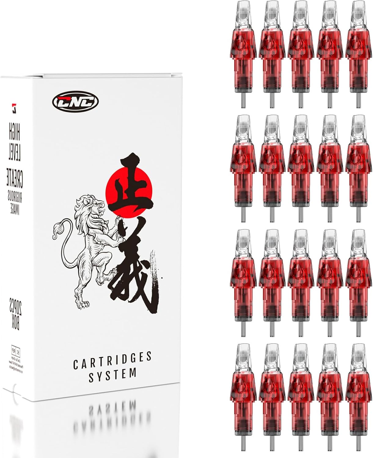 CNC 20Pcs Tattoo Cartridges Needles Disposable Mixed #12 Standard Round ...