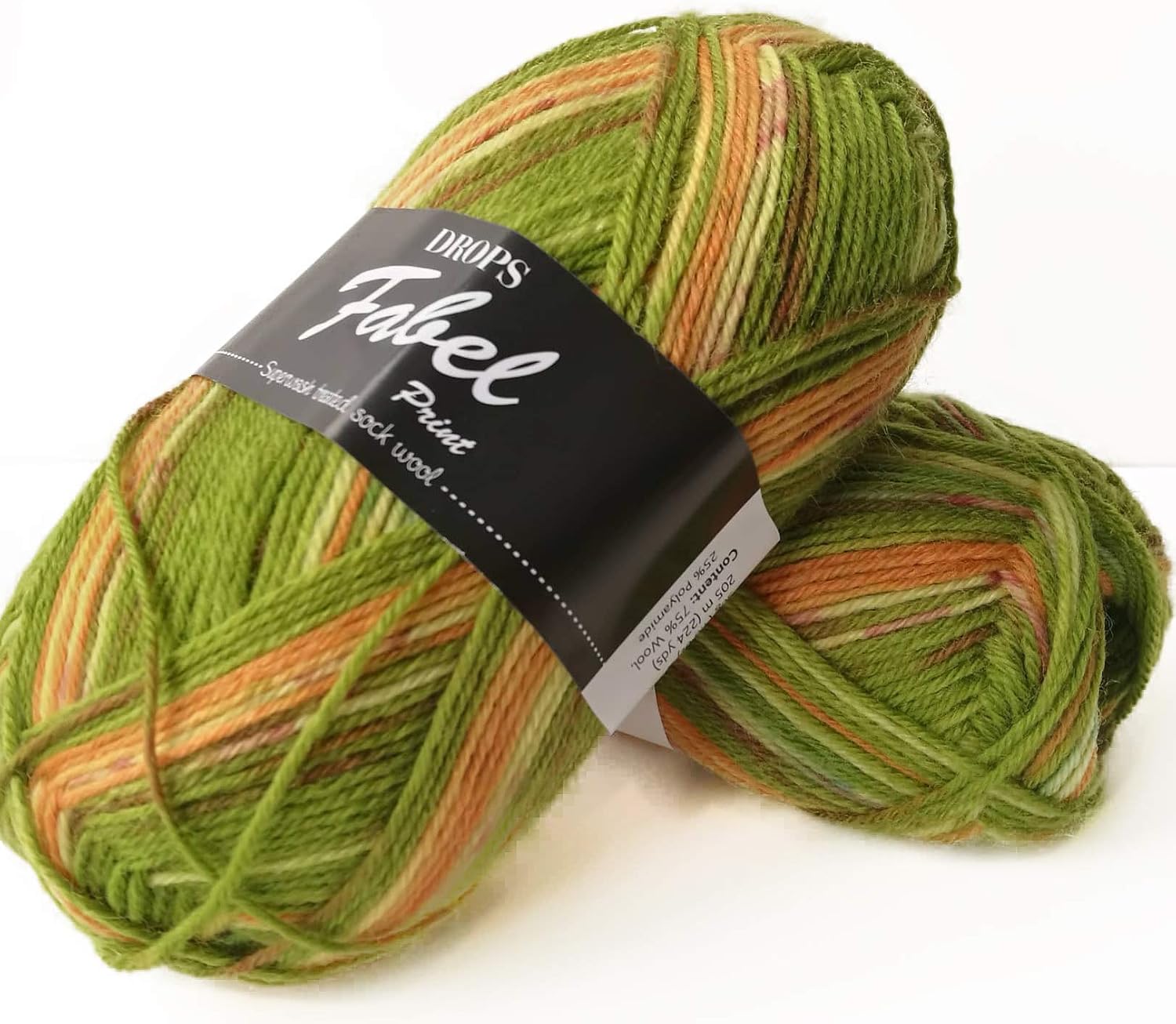 Amazon.com: Superwash Sock Wool Blend Multicolored Yarn Drops Fabel, 1 ...