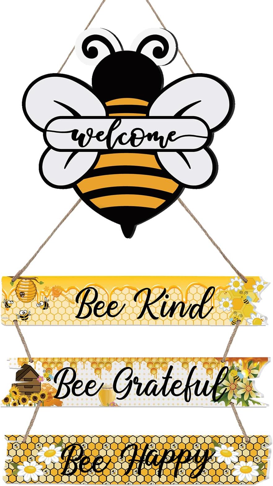 Amazon.com: Bumble Bee Door Decor for Home, 15"×24" Wooden Bee door ...