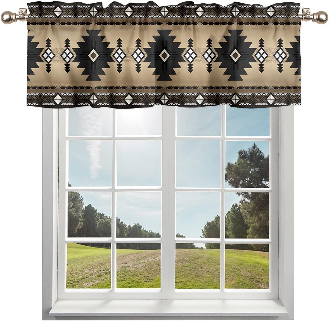 Amazon.com: LBHAUSE Farmhouse Curtain Valances for Window, Western ...