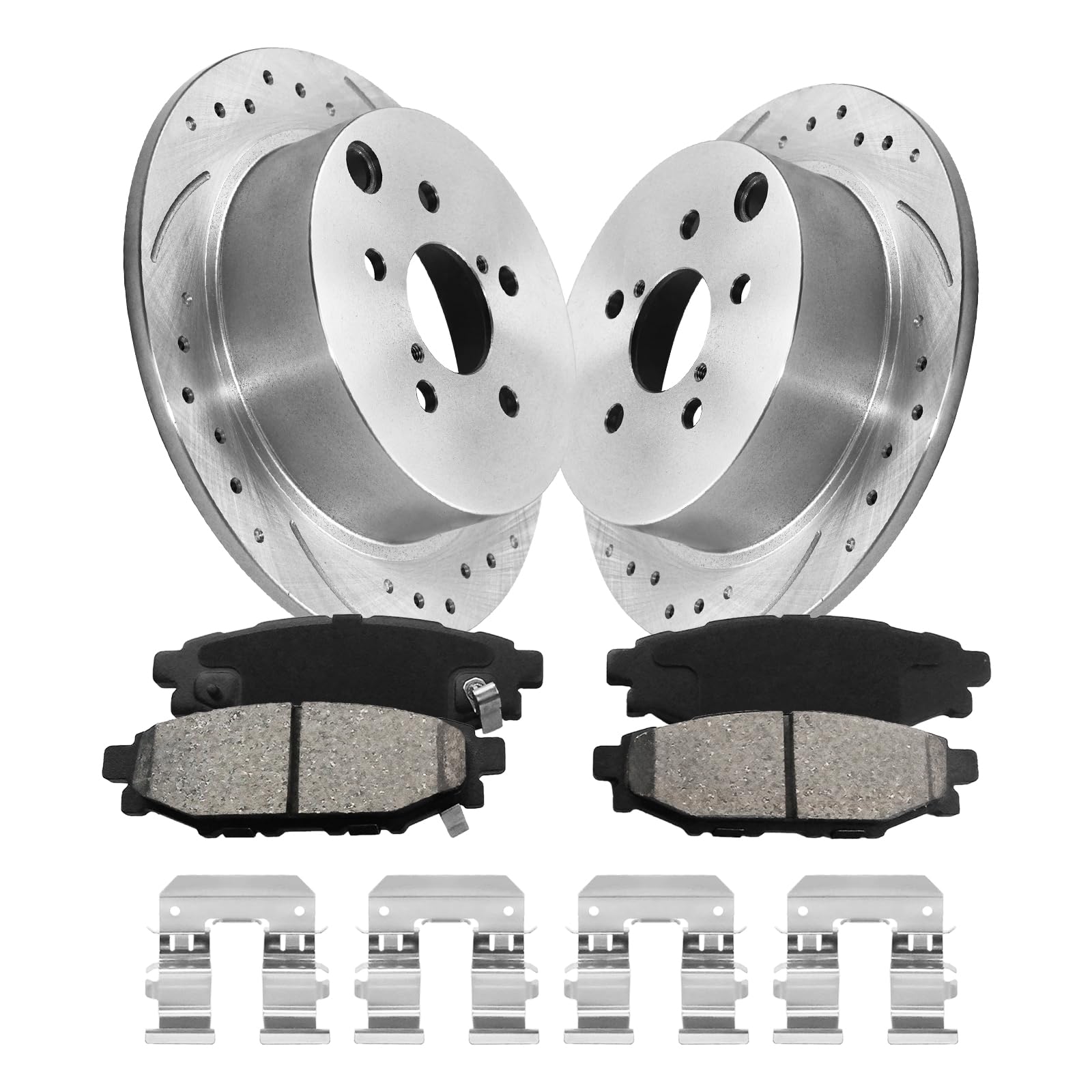 Amazon.com: funire Rear Brake Kit, Brake Rotors and Ceramic Brake Pads ...