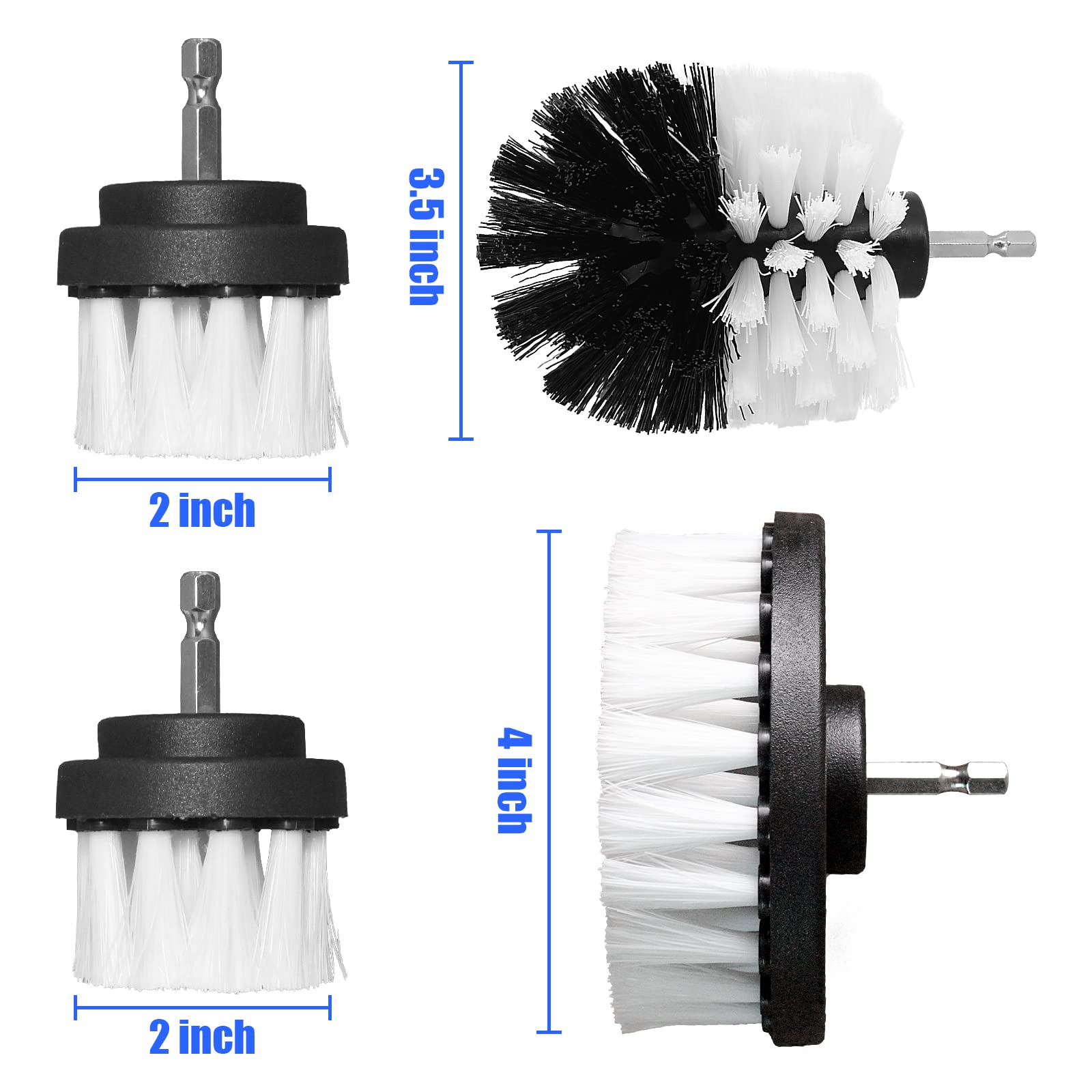 Electric Spin Scrubber Savings-Smart 5 Pack Drill Brush Attachments Set ...