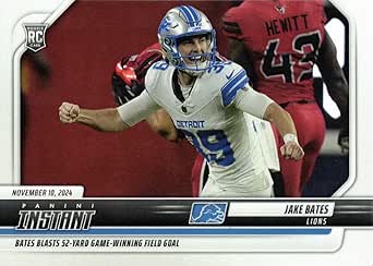 Amazon.com: 2024 Panini Instant Football #147 Jake Bates Rookie Card ...