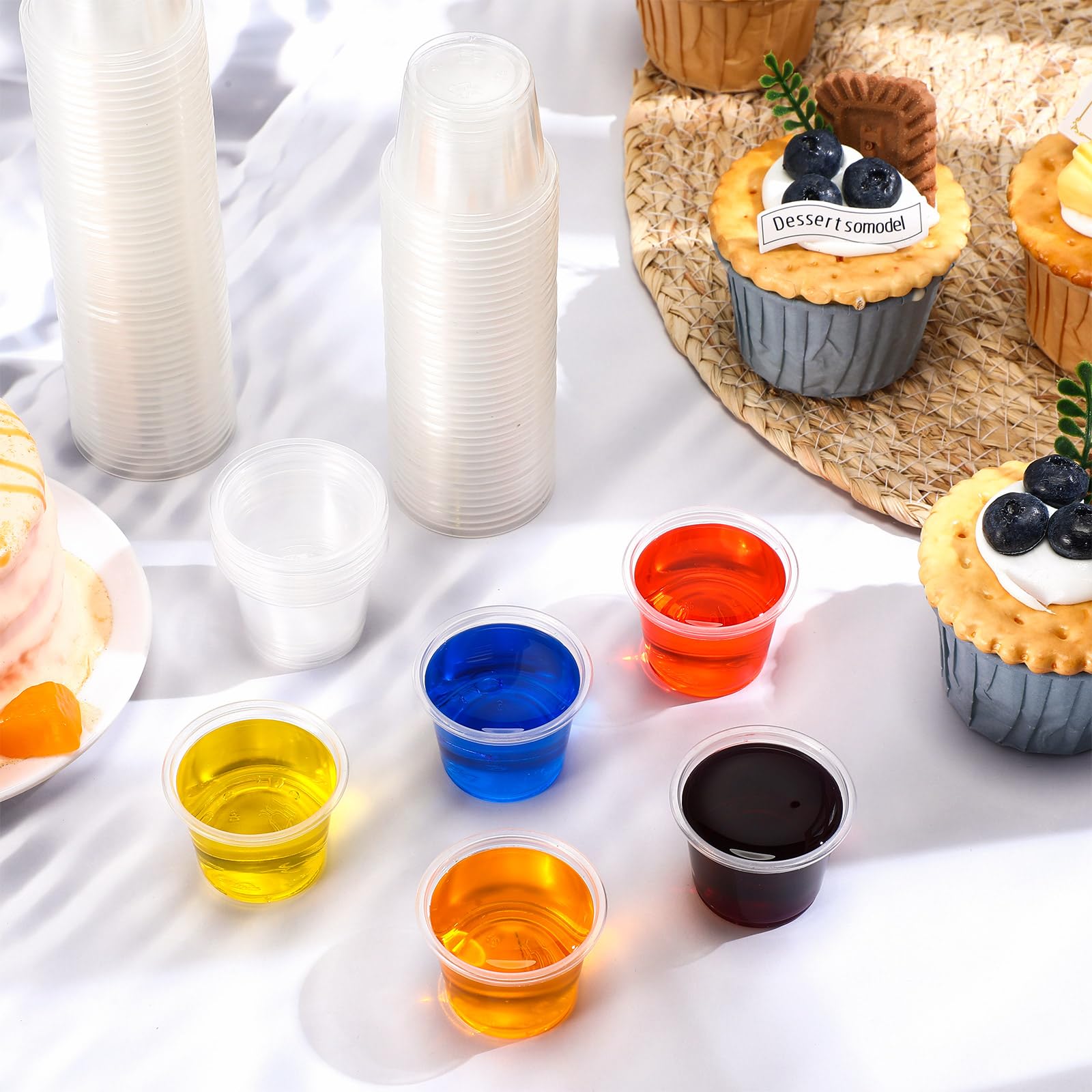 Snapklik.com : Gerrii 500 Count Plastic Souffle Cups Disposable Portion ...