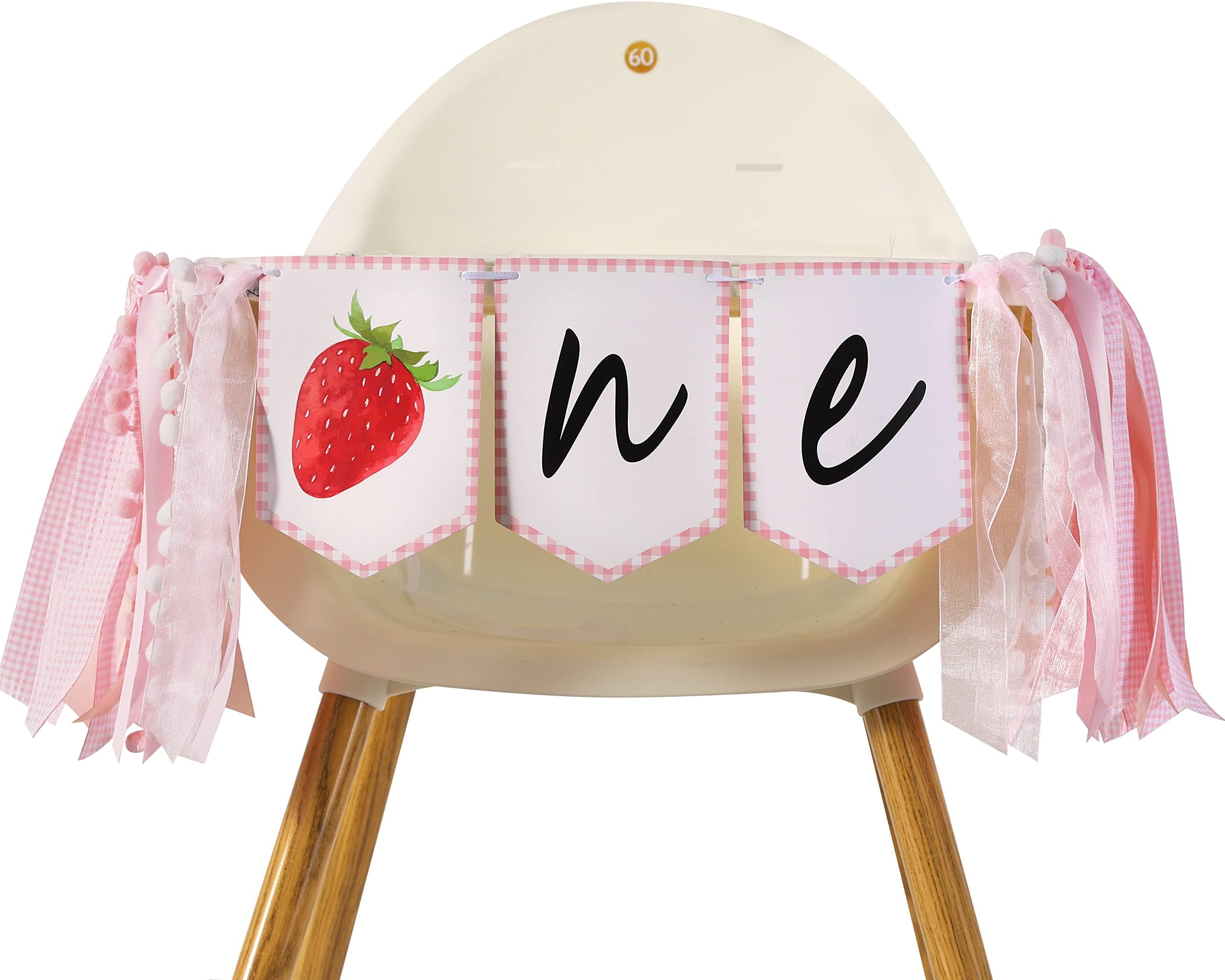 Amazon.com: Strawberry one High Chair Banner - Strawberry 1st/First Party Decorations,Berry ...