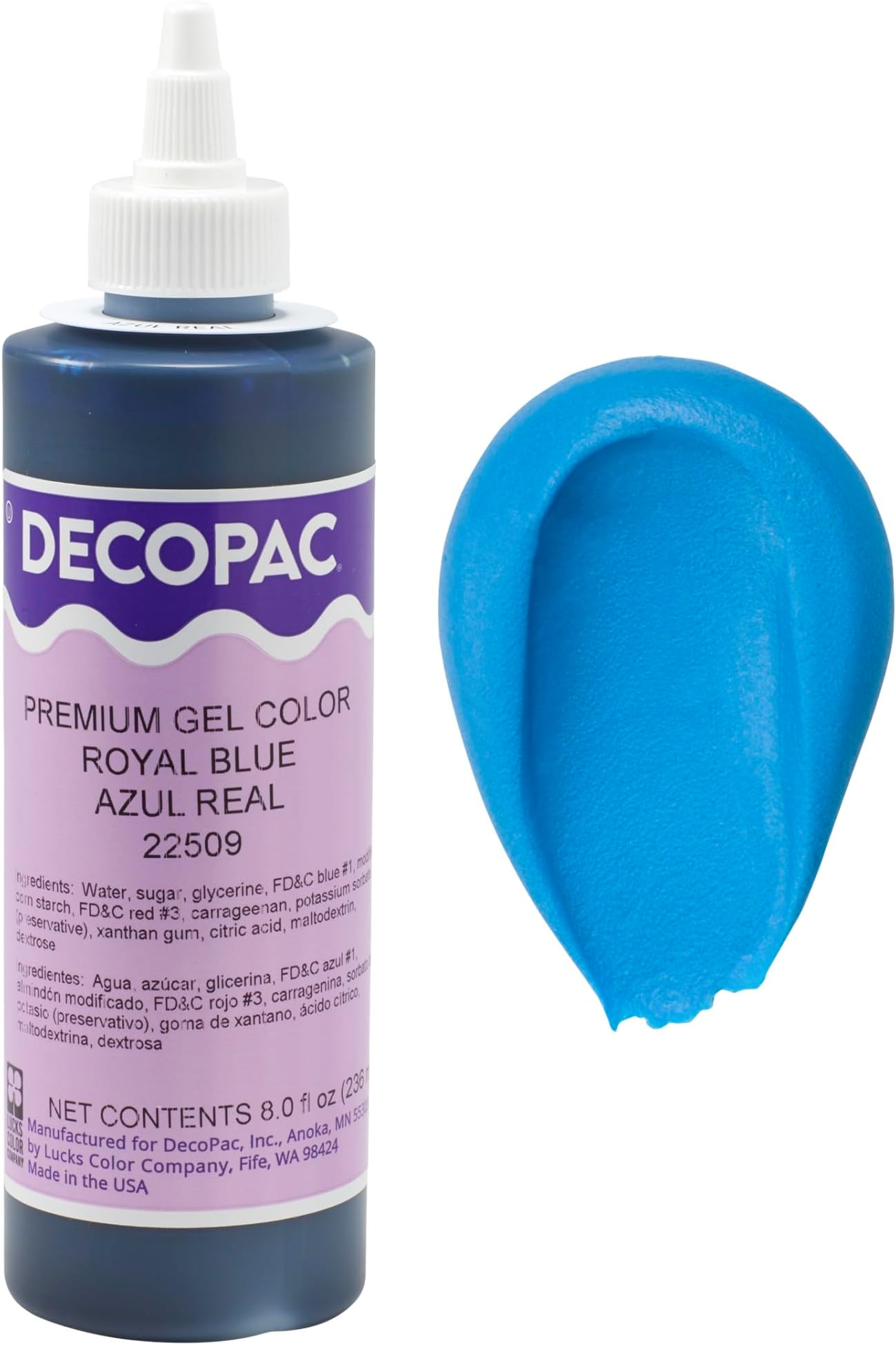 Amazon.com: DecoPac Premium Gel Food Coloring | Royal Blue Food ...