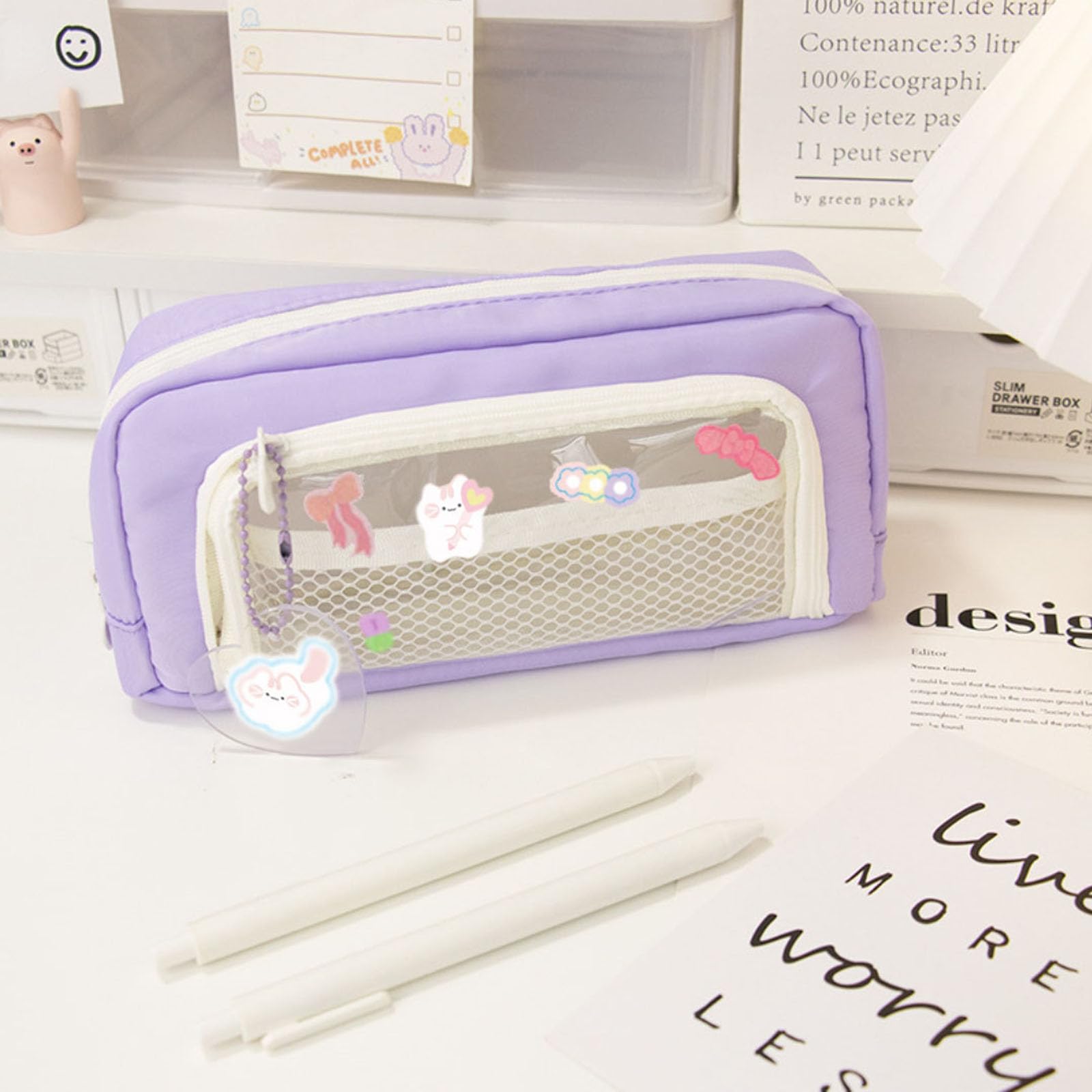 Amazon.com : Kawaii Pencil Case Cute Pencil Case Aesthetic Cute Pencil ...