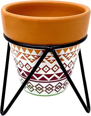Amazon.com : Cedilis 2 Pack Terracotta Pots, 5 Inch Red Clay Planter ...