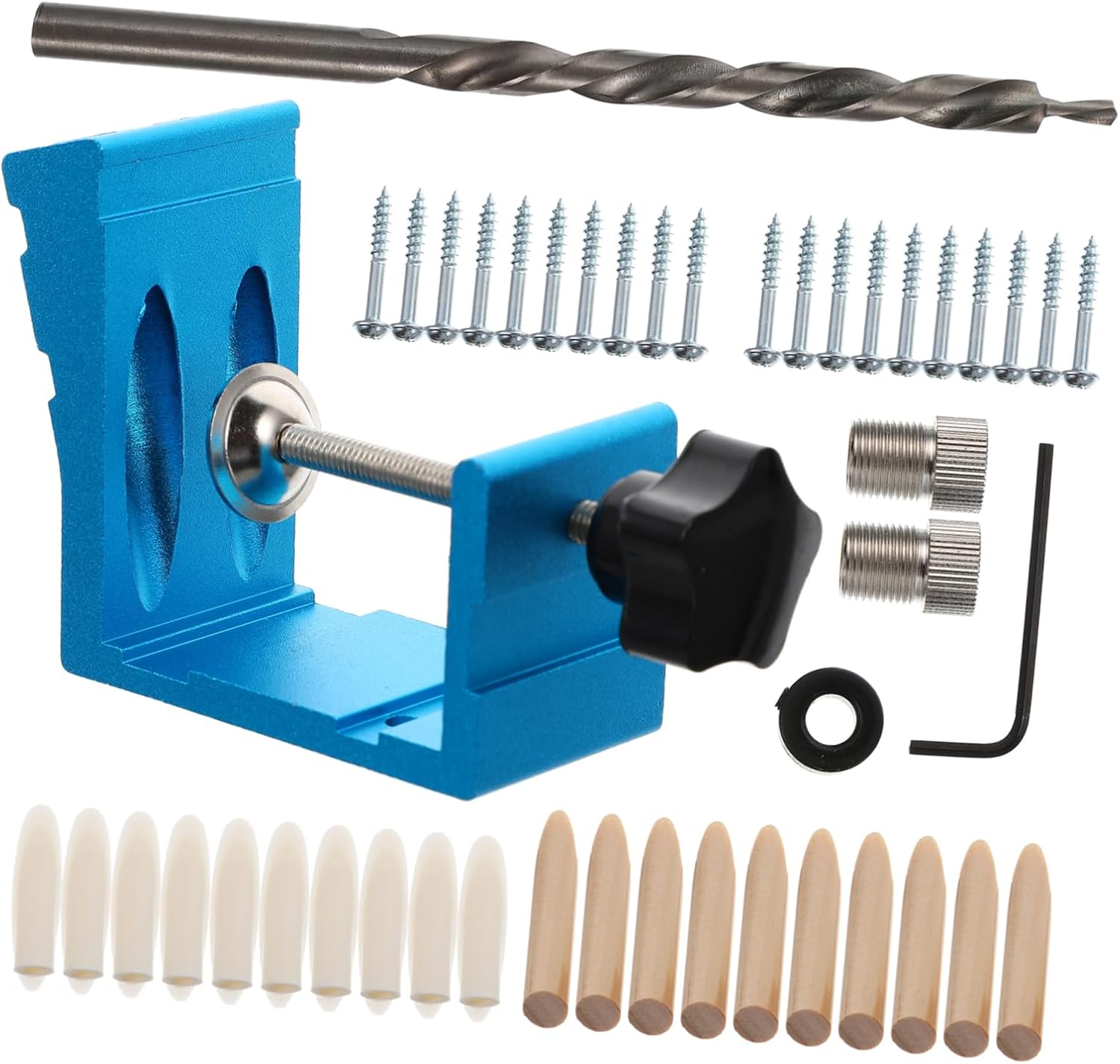 OSALADI 2pcs Pcs Locator Woodworking Pocket Hole Stepped Drill Bit Hole ...