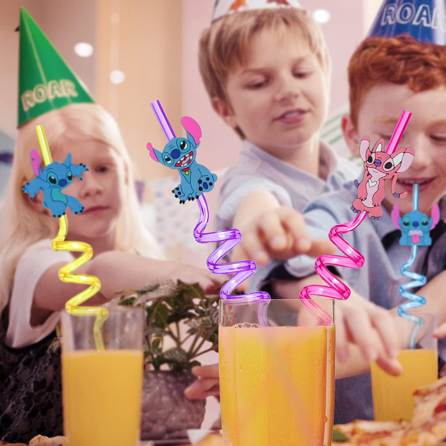 Buy 16Pcs of Stitch Straws Stitch Party Favor Lilo Drinking Party ...