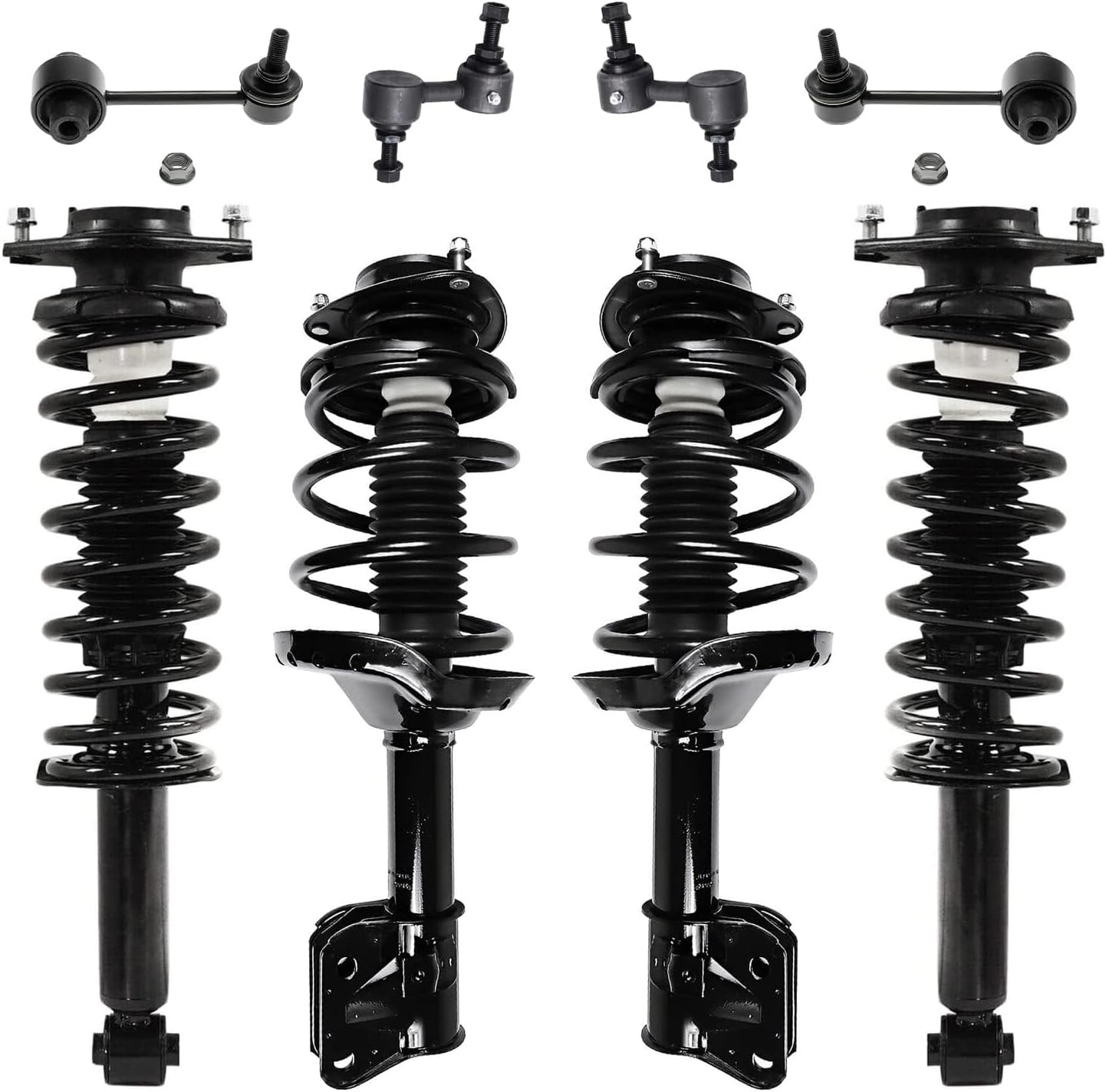 Amazon.com: Detroit Axle - 8pc Front Rear Struts Sway Bars for 2014 ...