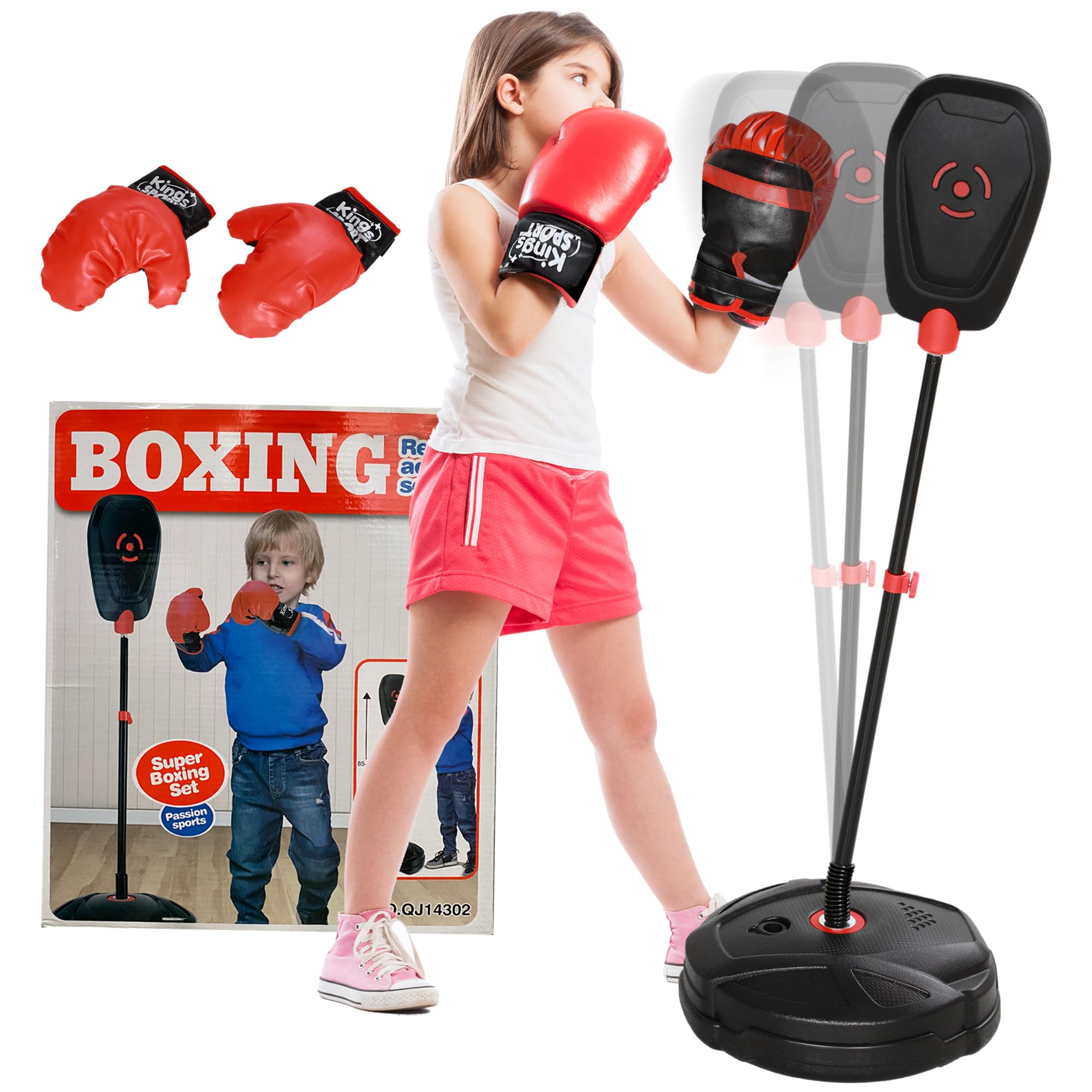 Amazon.com : Qaba Punching Bag for Kids, Punching Bag with Stand ...