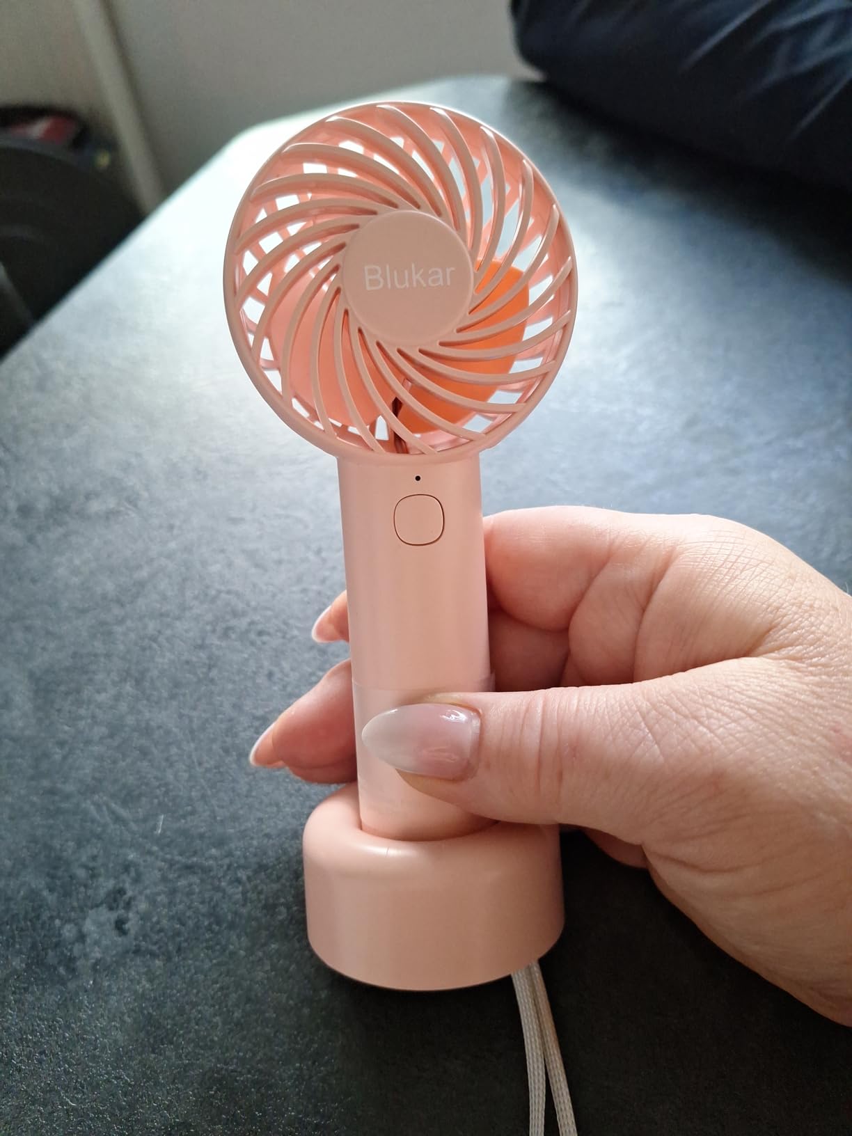 Blukar Handventilator Tragbarer, Mini USB Wiederaufladbar Hand ...