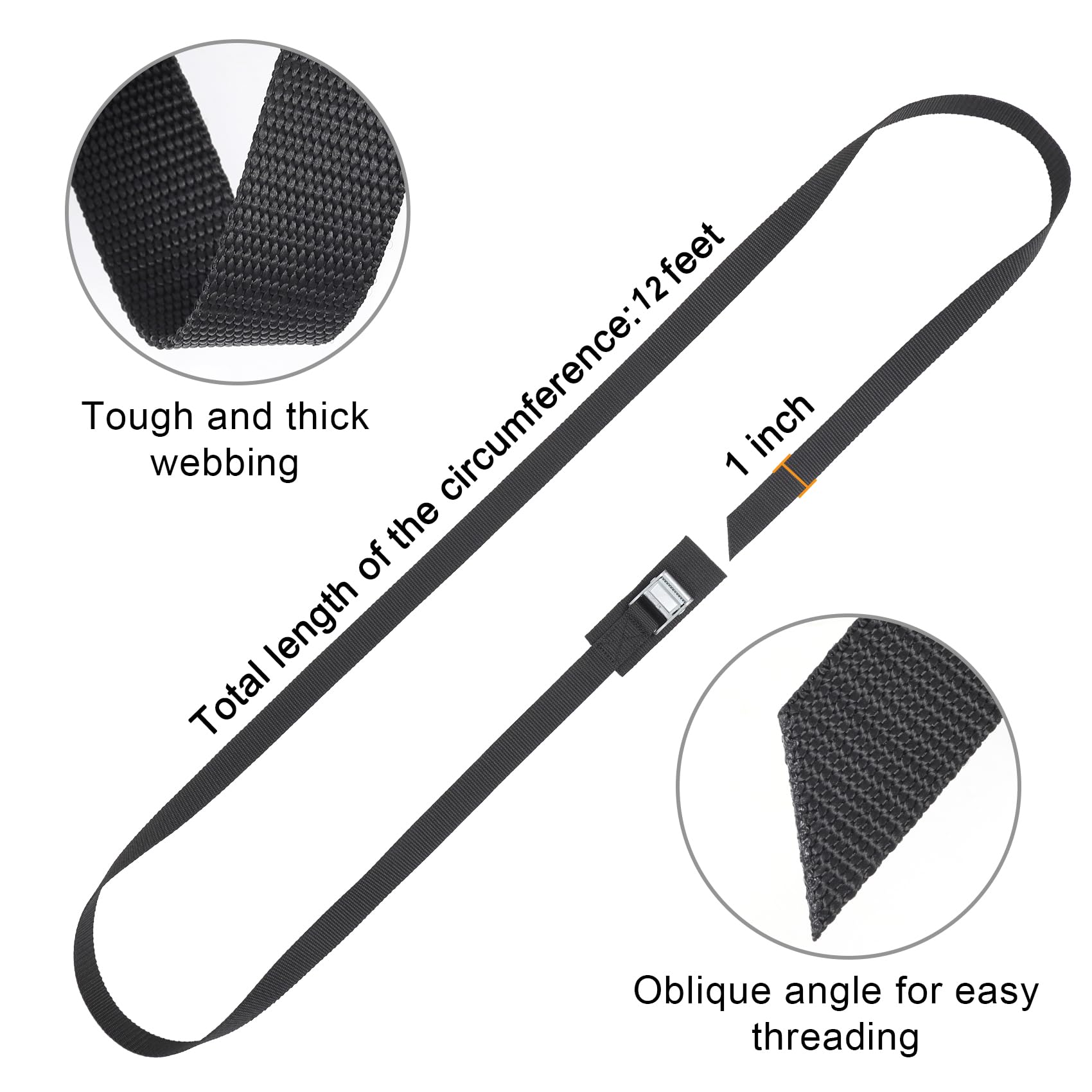 Snapklik.com : Ayaport Lashing Strap Tie Down Straps Cam Buckle Straps ...
