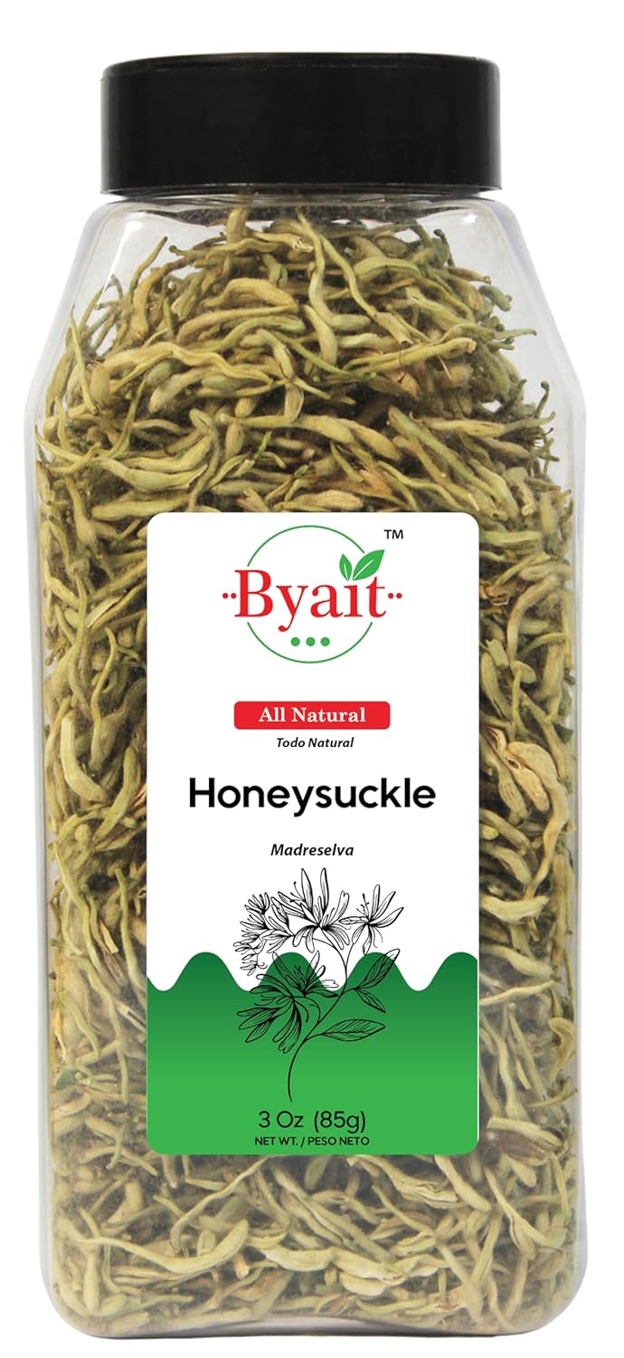 Amazon.com : Byait Dried Honeysuckle 3 Oz, Jin Yin Hua, Natural Herbal ...