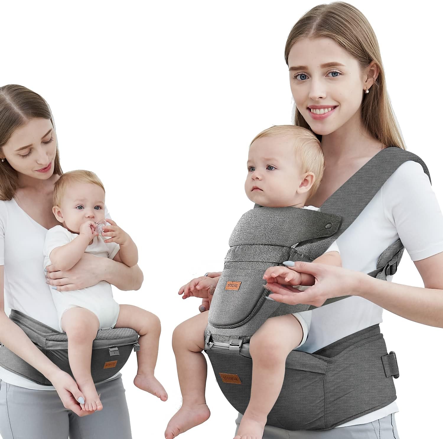 Amazon.com: Little Aura Ergonomic Baby Carrier, 6-in-1 Baby Carrier ...