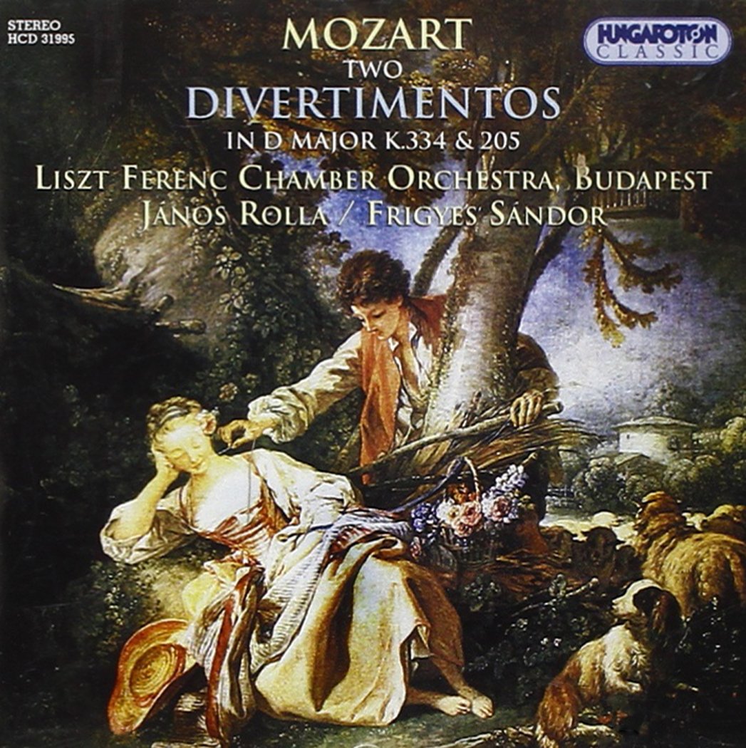 Mozart Two Divertimentos in D major K.334 & 205 - Janos Rolla, Wolfgang ...