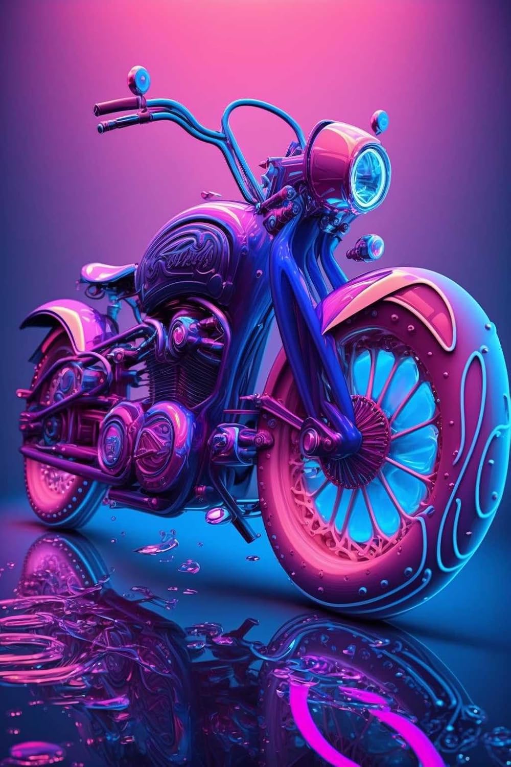 Amazon.com: CBAEPS Motorcycle 5D Adult Diamond Art,Futuristic Diamond ...