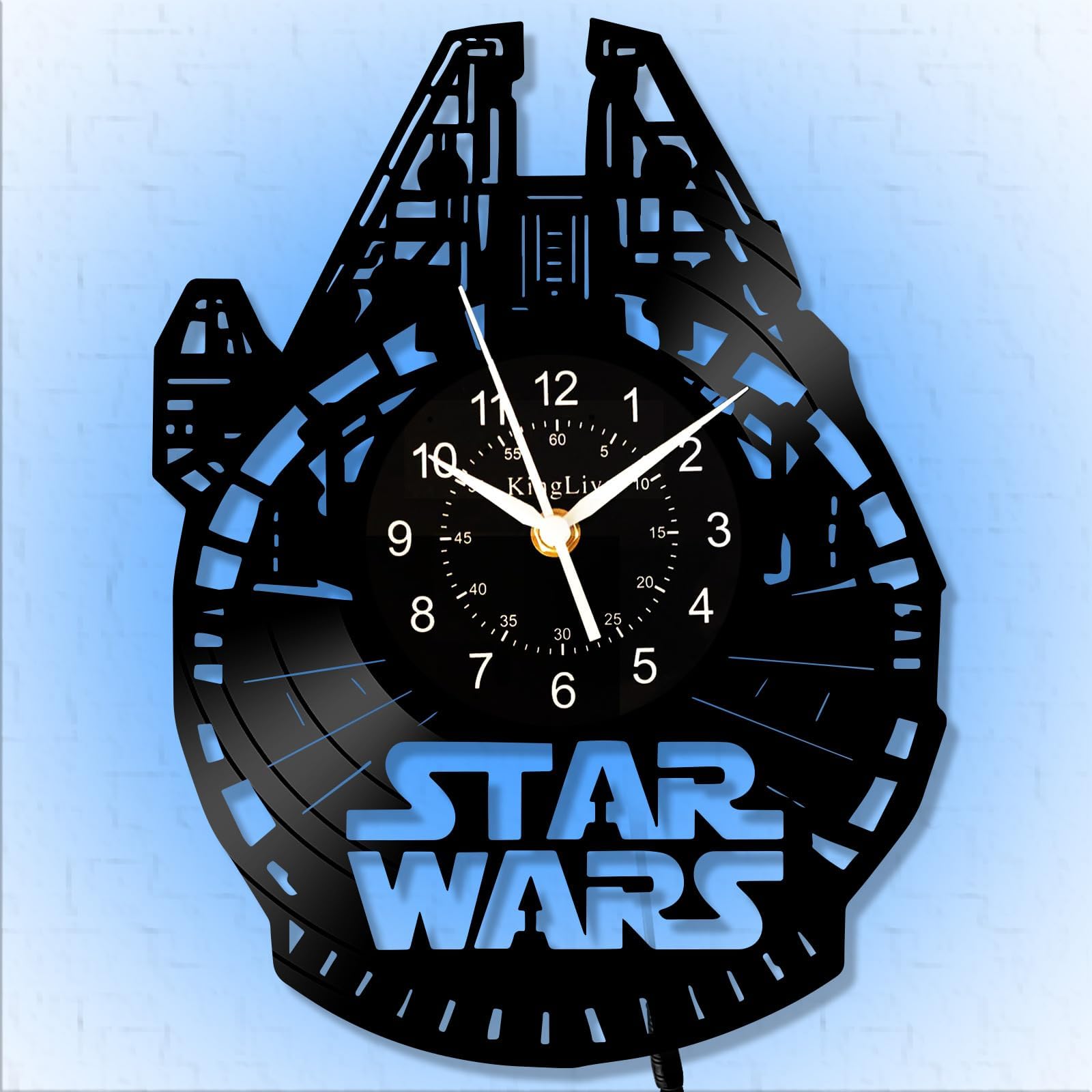 Amazon.com: Vandor 99089 Star Wars 13.5" Cordless Wood Wall Clock ...