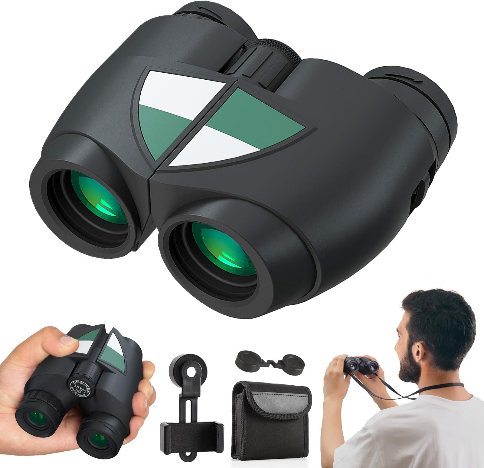 Amazon.com : 15x30 Compact Binoculars for Adults and Kids - Occer Large ...