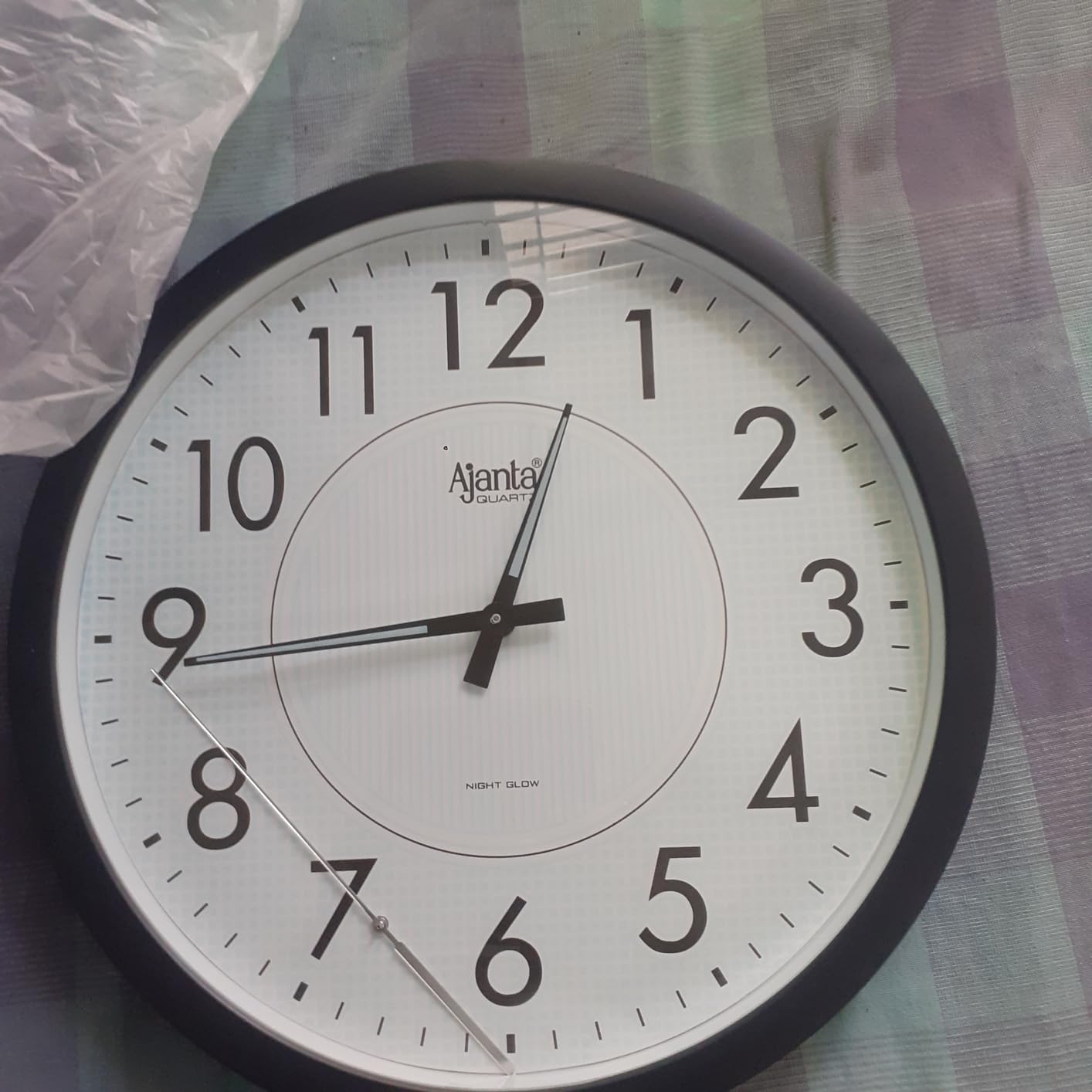 Buy Orpat Ajanta Silent Sweep 14 Inches Night Glow Radium Wall Clock ...