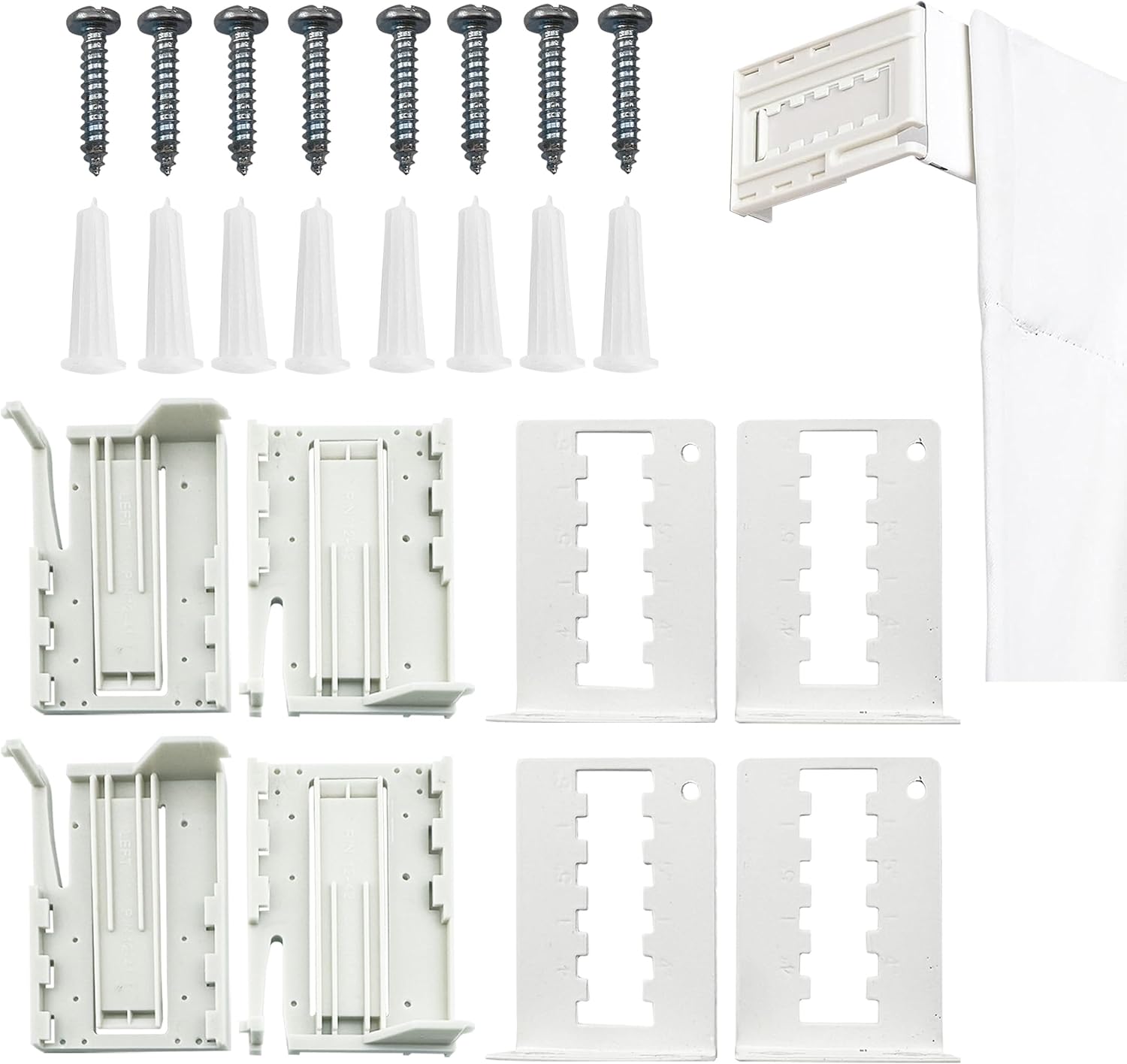 Amazon.com: Amazing Drapery Hardware 2.5 Inch Pocket Rod Brackets ...